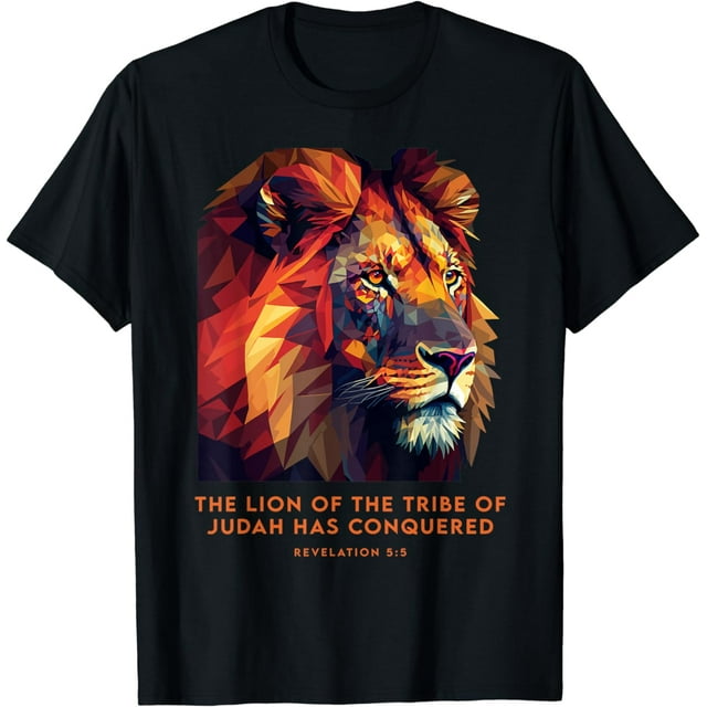 Lion Of Judah Jesus Revelation Bible Verse Christian T Shirt