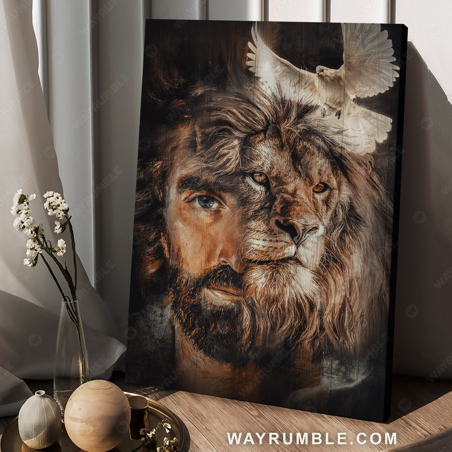 Lion of Judah, Jesus painting, Lion and the dove - Jesus Portrait ...