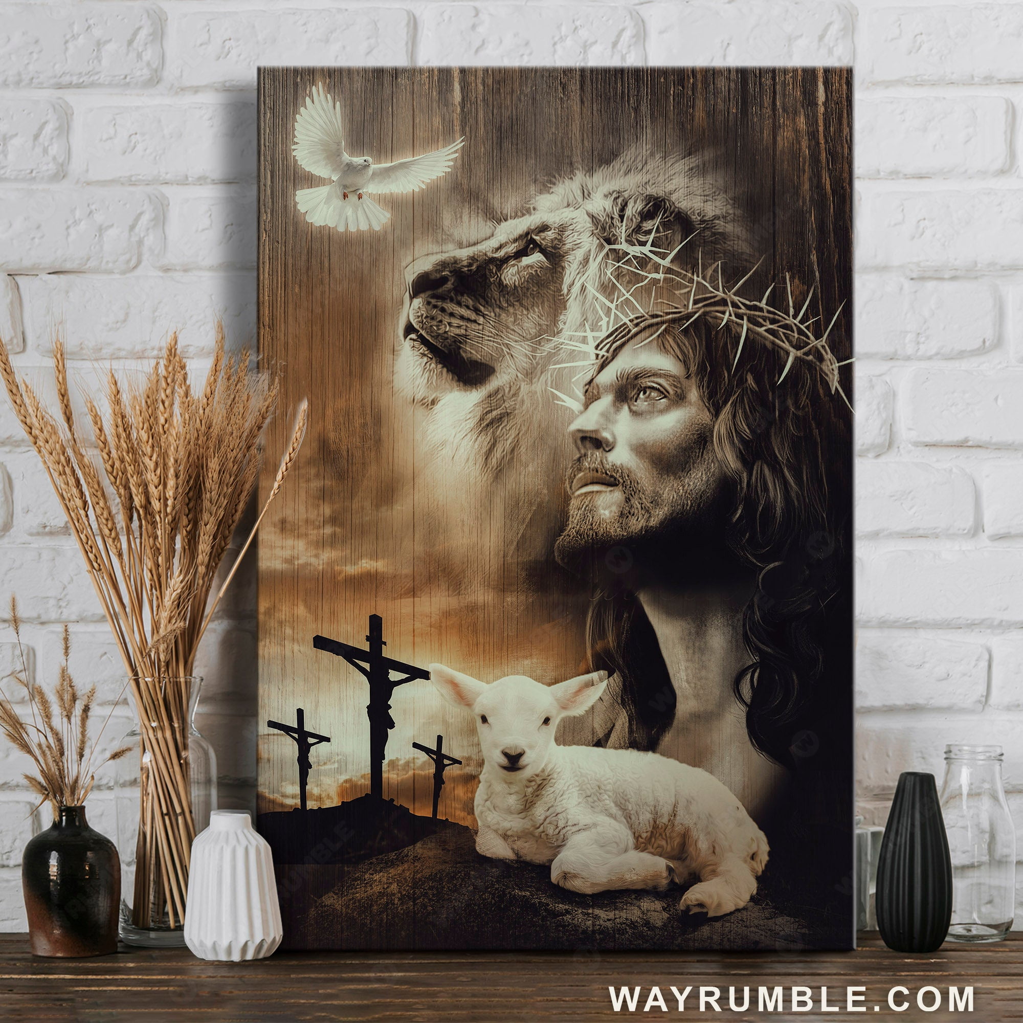 Lion of Judah, Lamb of God, Jesus painting, The old rugged crosses ...