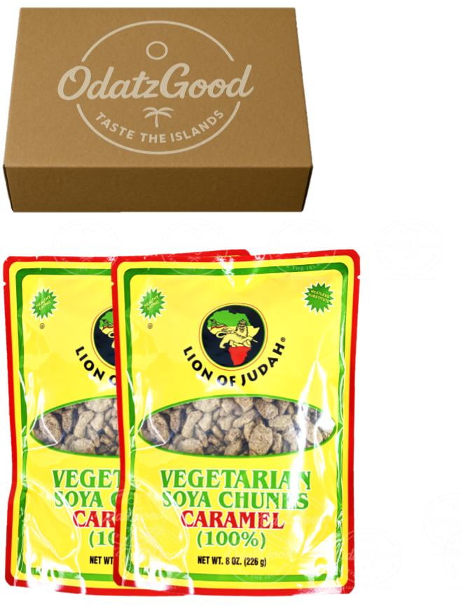 Lion of Judah Soya Chunks Caramel 8oz (226g) 2-Pack – Curated & Packaged by ODatzGood - Walmart.com