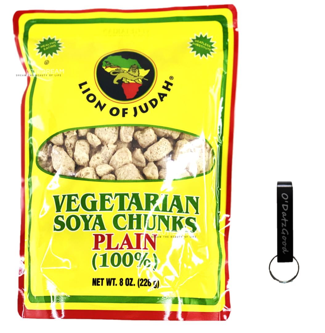 Lion of Judah Soya Chunks Plain 8 oz (226g) Pack of 1 Packaged w ...
