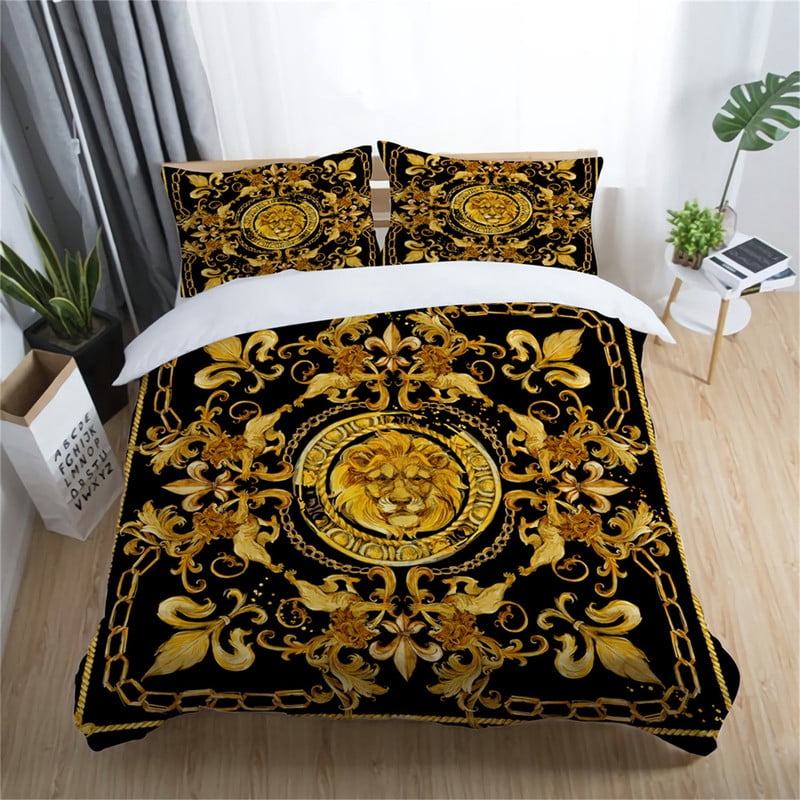 Lion's Head Quilt Cover Duvet Cover Highend Comforter Cover Set Soft ...