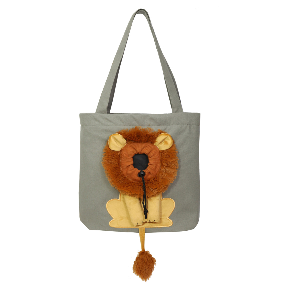 Lion-shaped Hollow Canvas Bag Exquisite Workmanship and Multiple Color ...