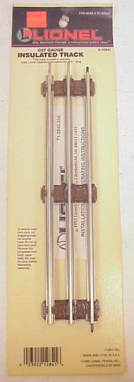 Lionel 6-12841 O27 Insulated Straight Track - Walmart.com