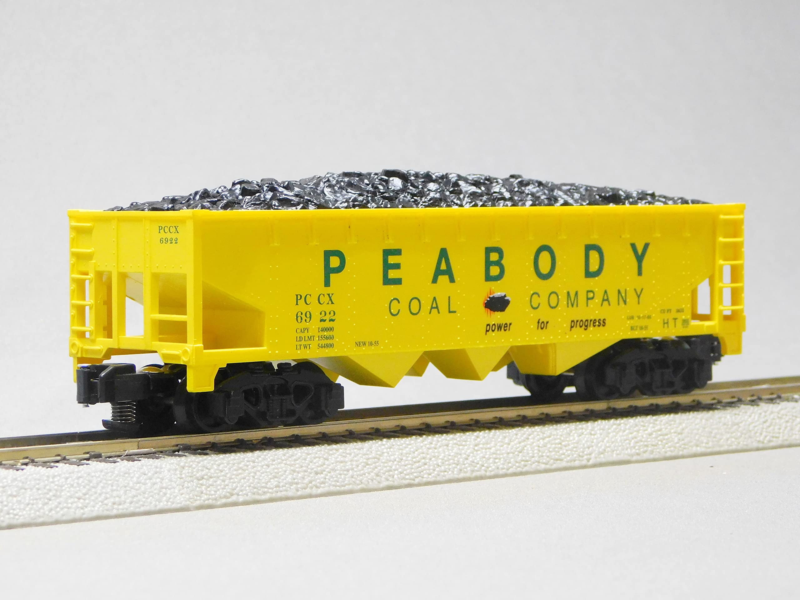 Lionel American Flyer Peabody Coal Company 3 Bay Hopper #6922 S Gauge ...