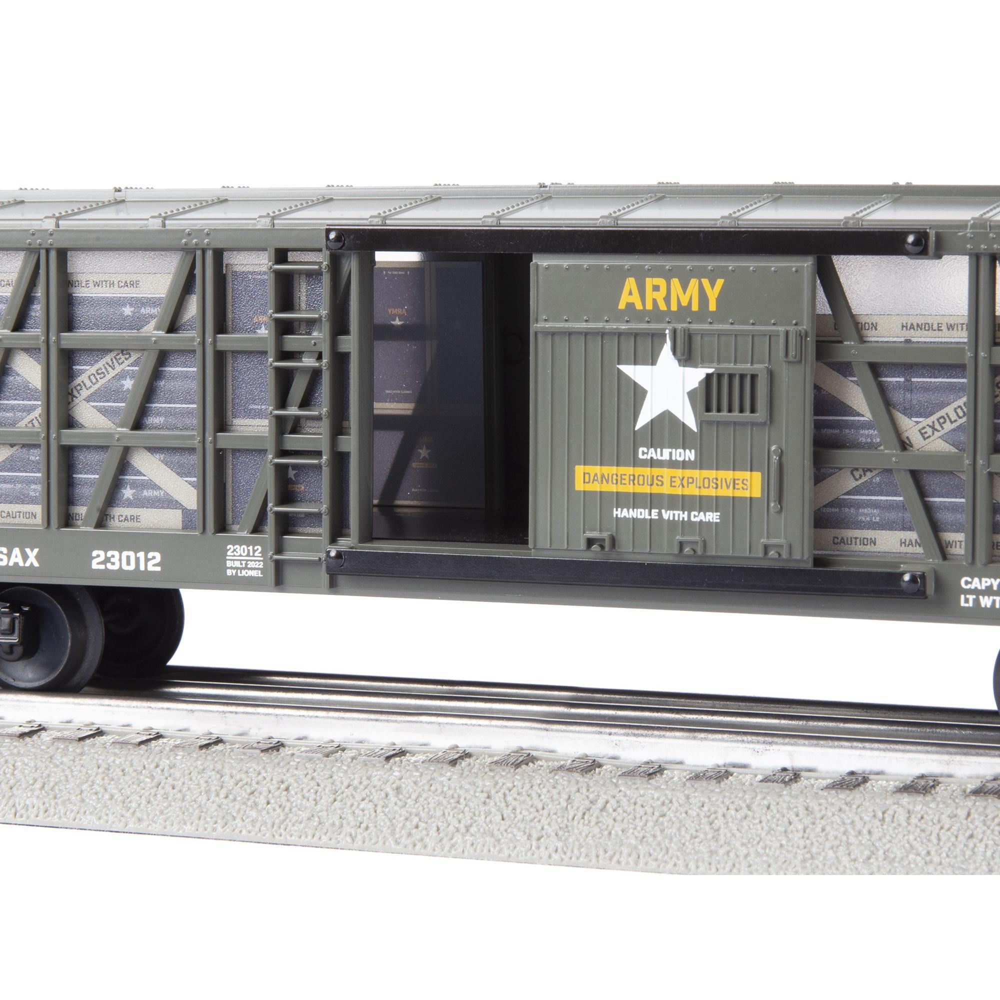 Lionel Army Freight LionChief Bluetooth O Gauge Train Set with Remote ...