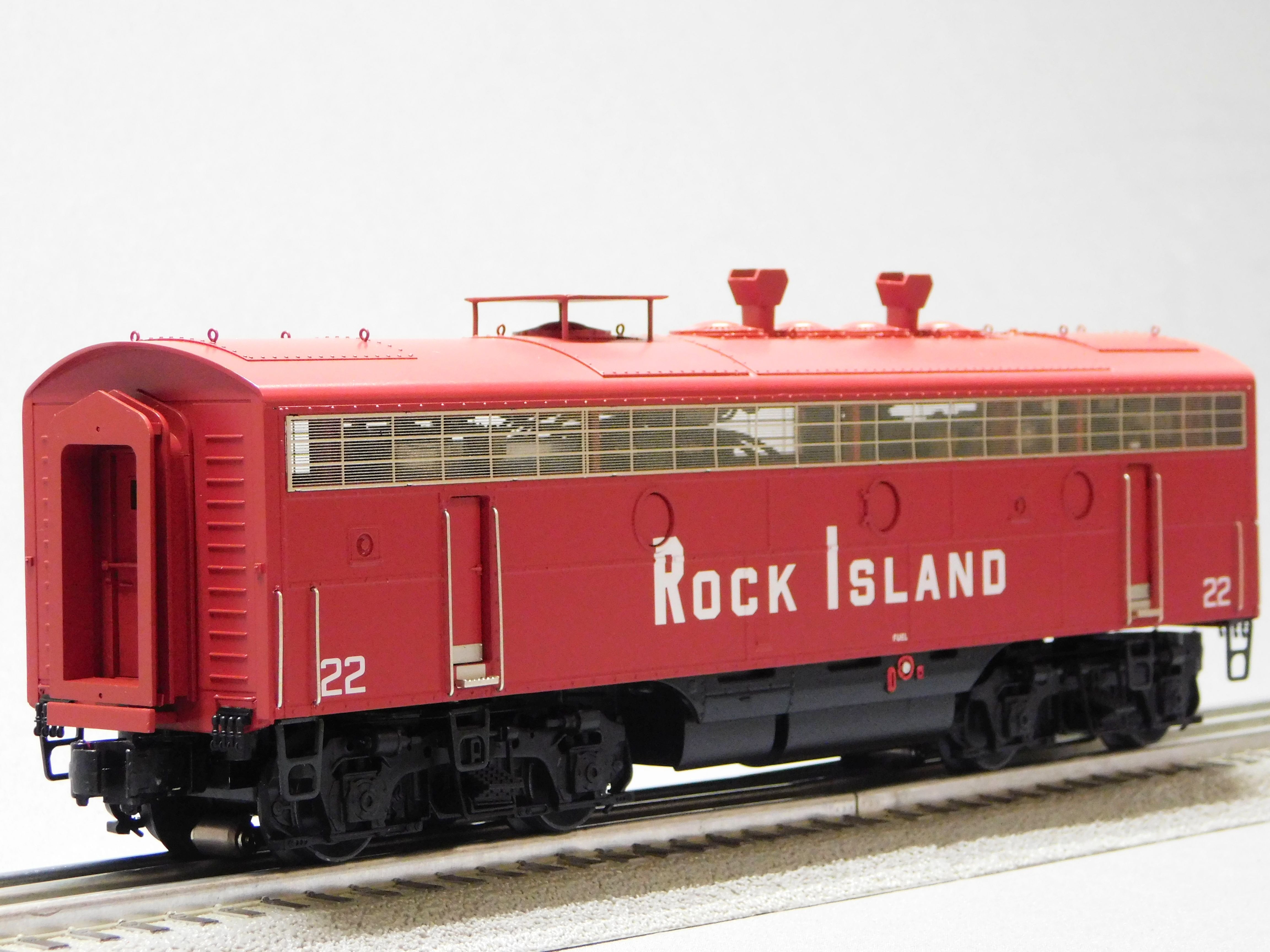 Lionel BTO Rock Island Legacy F7 Powered B Unit #22 O Gauge 2433218 ...