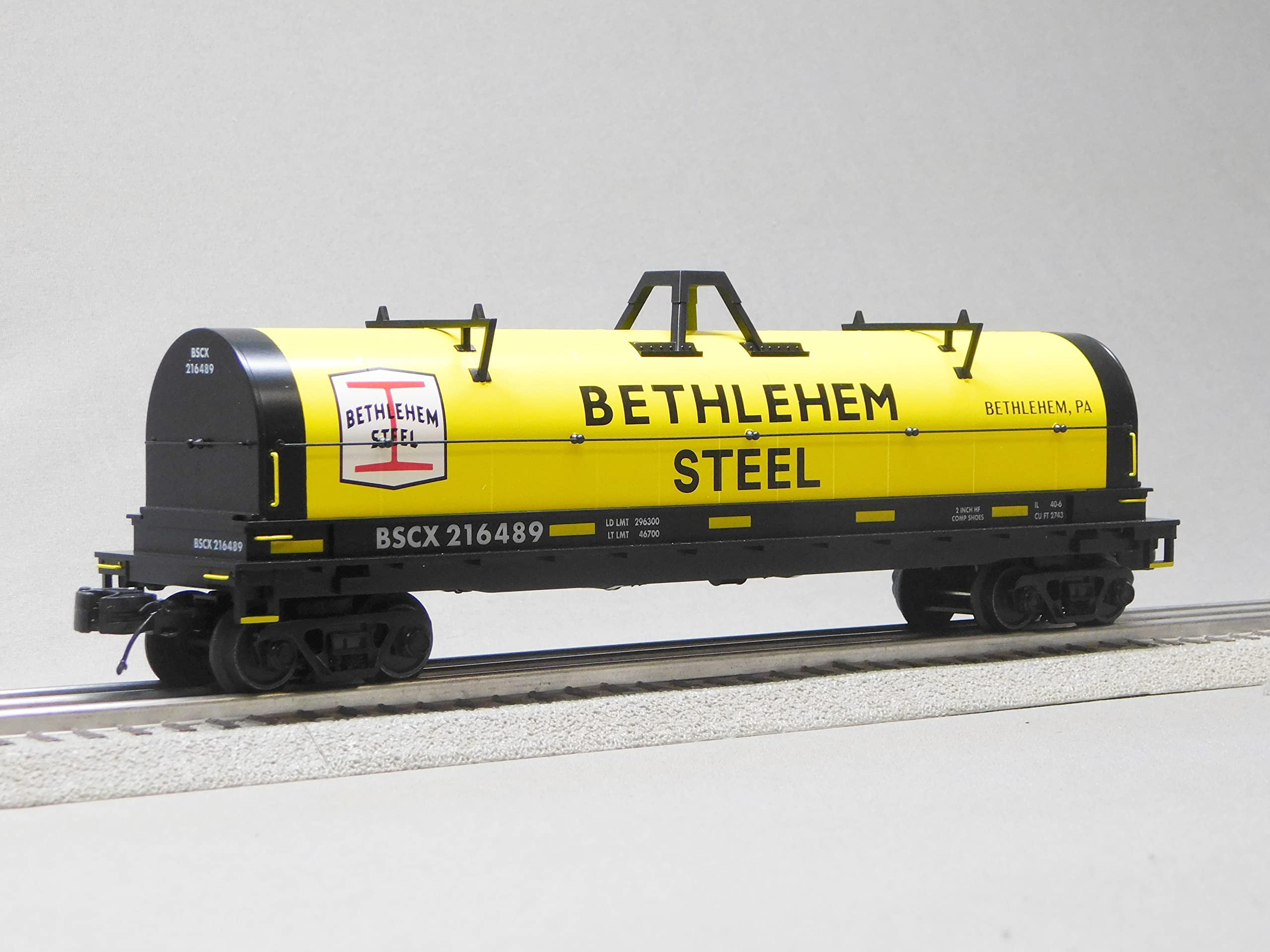 Lionel Bethlehem Steel Coil CAR #216489 Covered Gondola w/Removable ...