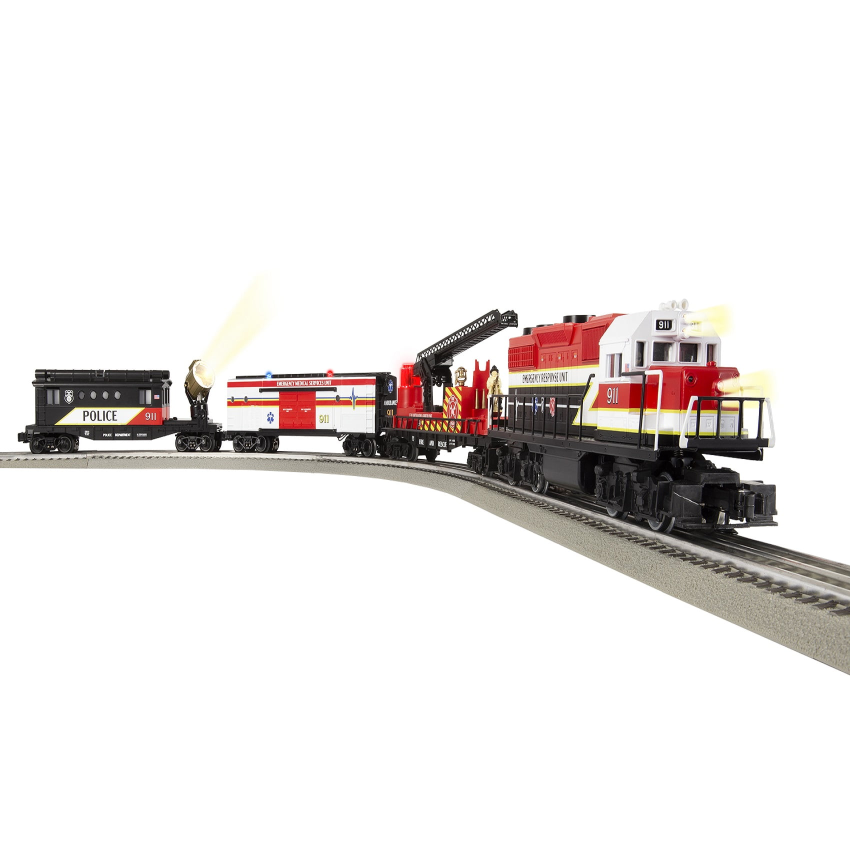 Lionel Emergency Response LionChief Bluetooth O Scale Train Set ...