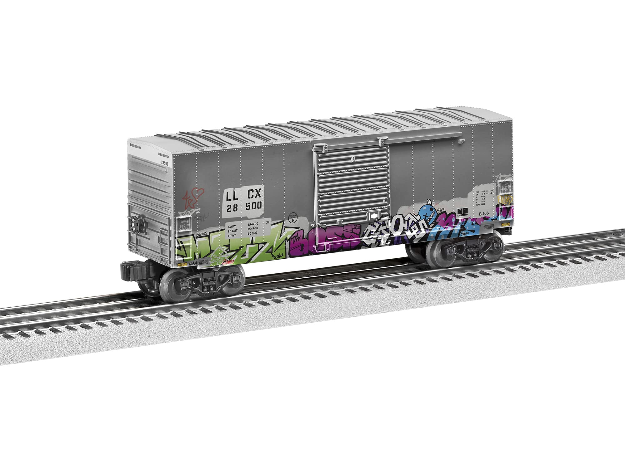 Lionel Graffiti Hi-Cube Boxcar Toy Building Block in Natural Color ...