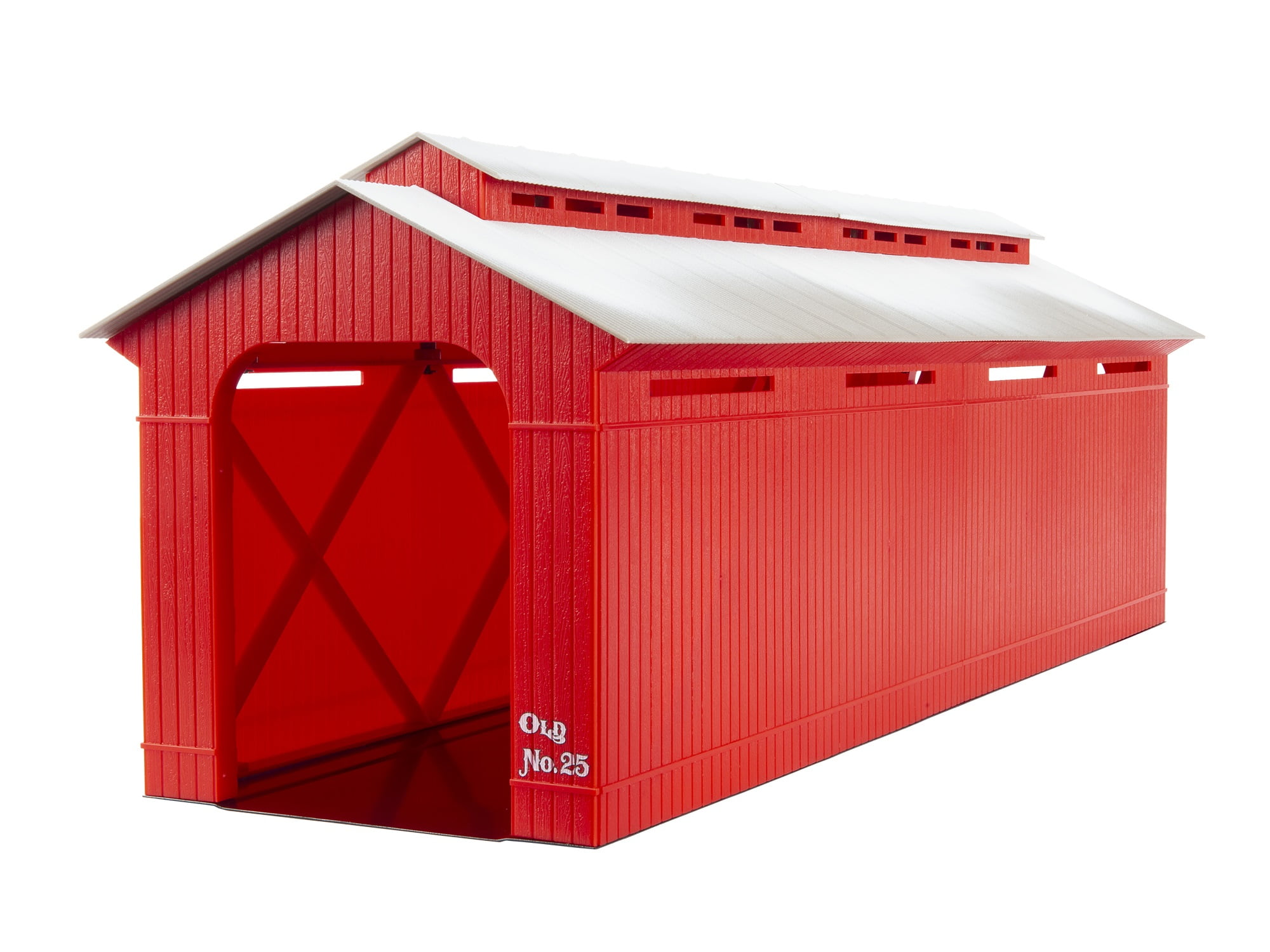 Lionel Illuminated Winter's O Gauge Covered Bridge Model Train ...