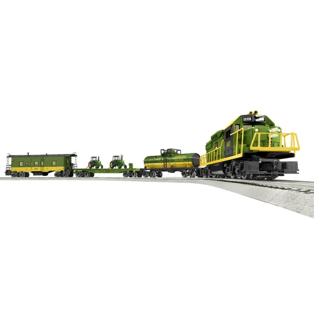 Lionel John Deere Freight Electric O Gauge Train Set with Remote and ...