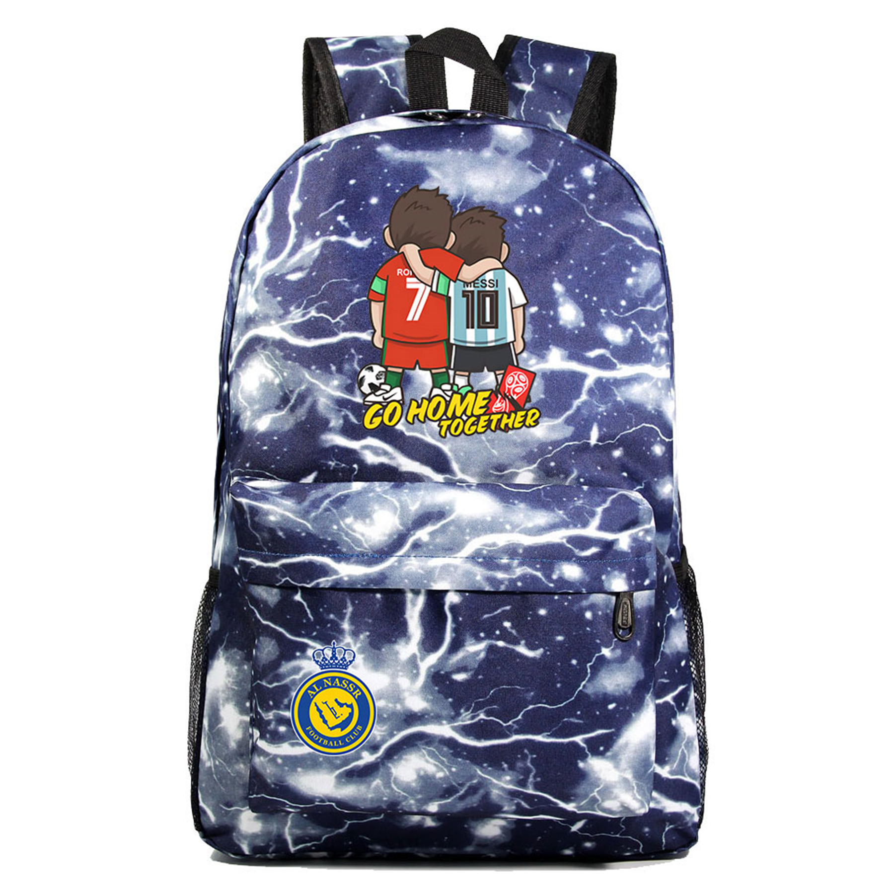 Lionel Messi_10 Graphic Daily Knapsack Student Canvas Bookbag-Large ...