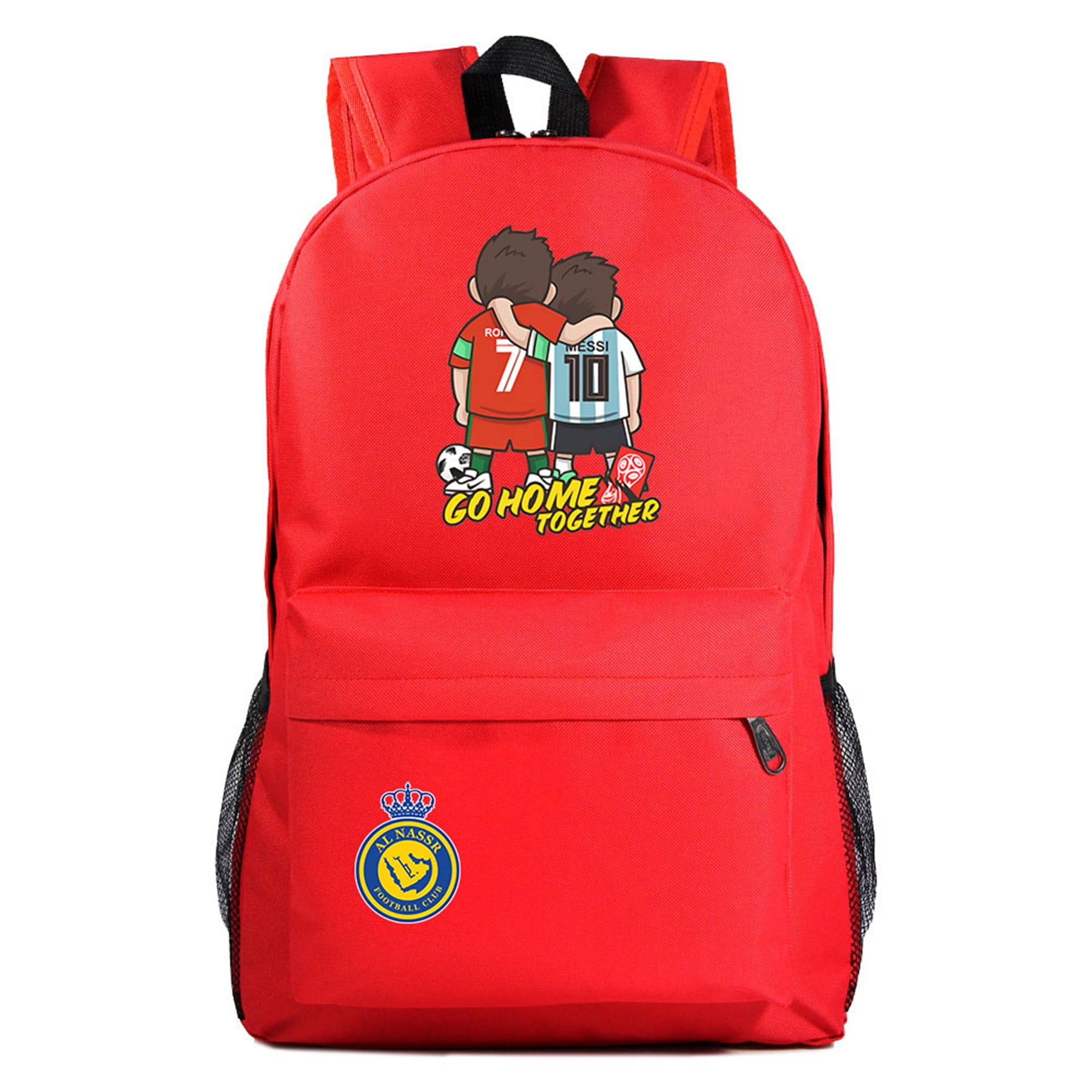 Lionel Messi_10 Graphic Daily Knapsack Student Canvas Bookbag-Large ...
