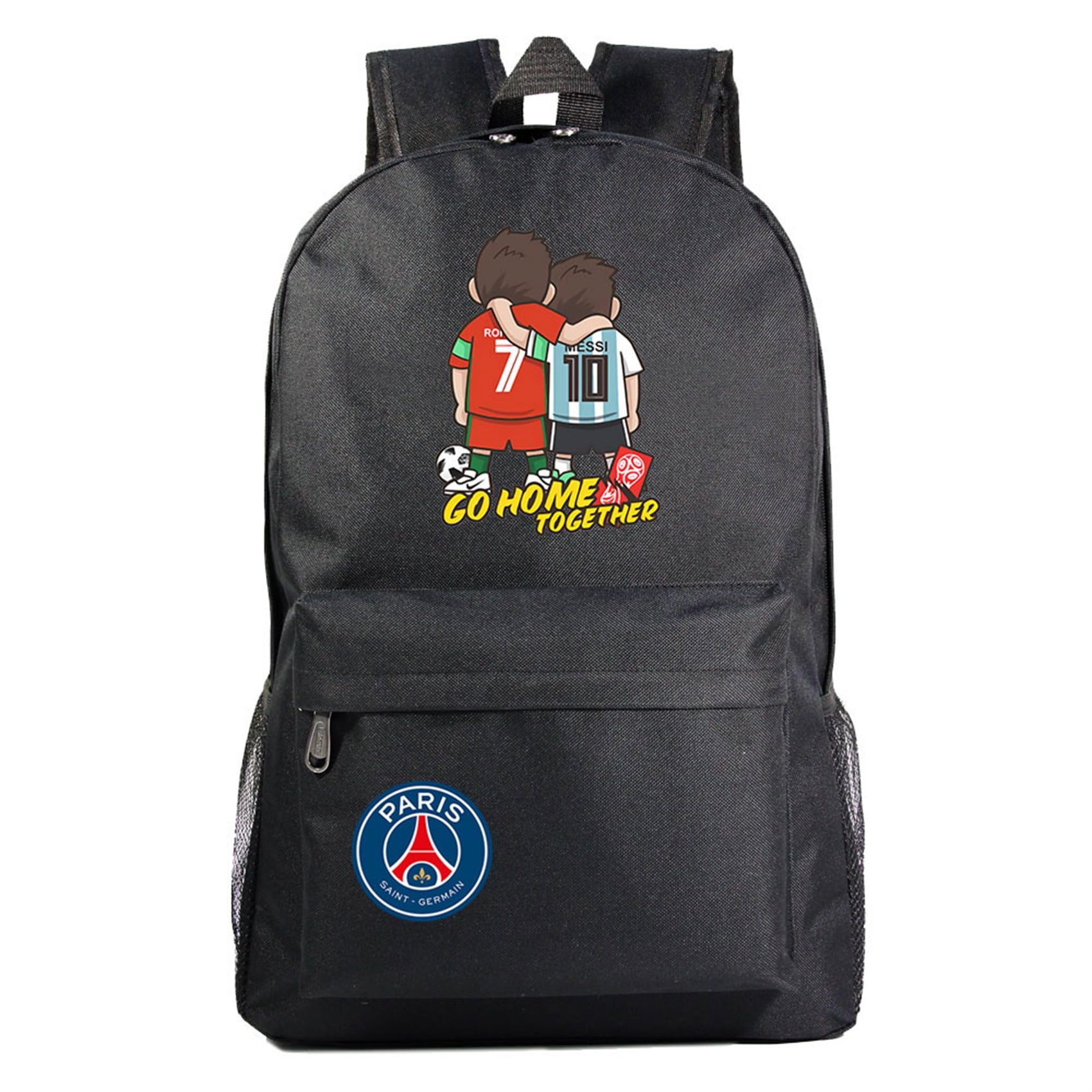 Lionel Messi_10 Graphic Daily Knapsack Student Canvas Bookbag-Large ...