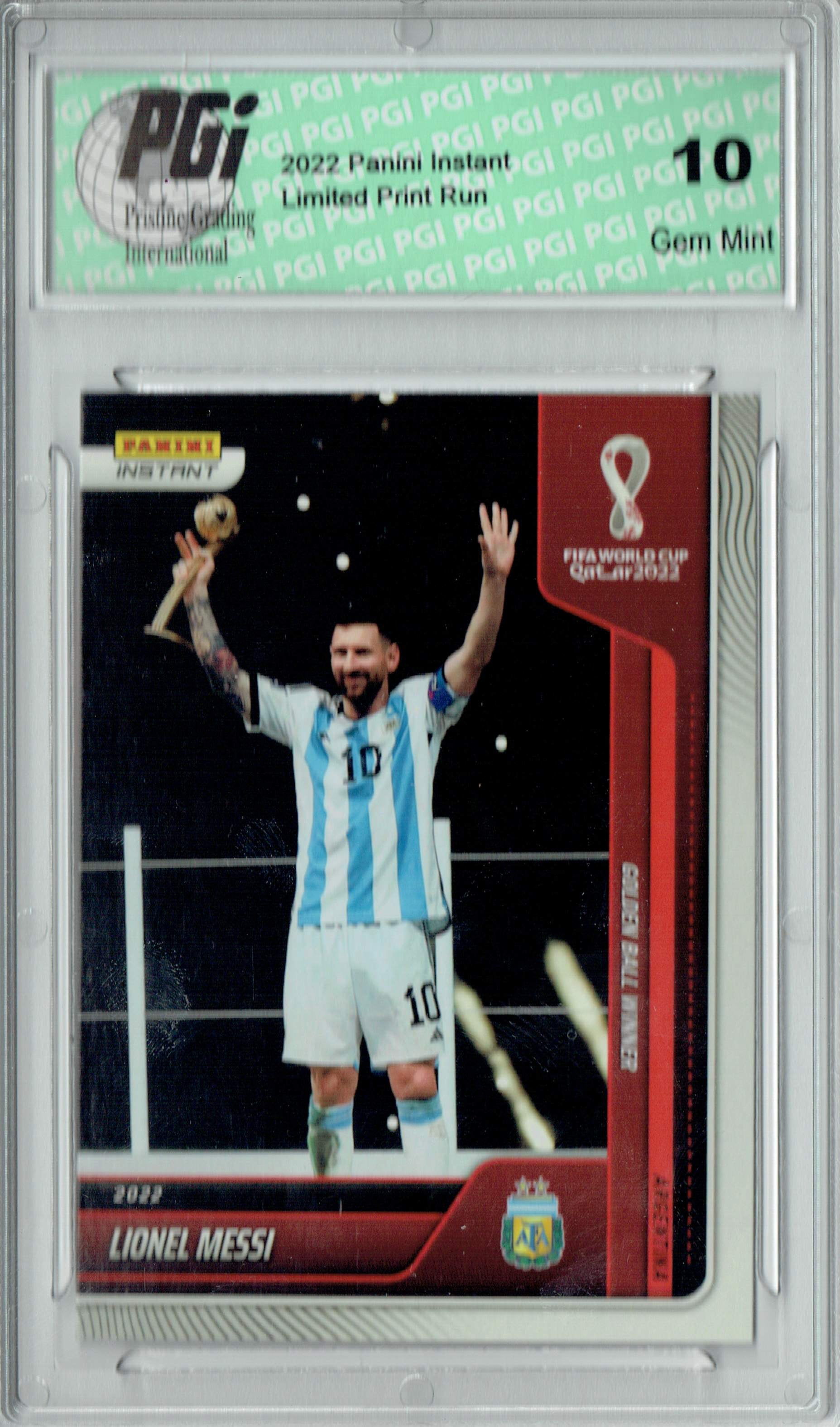 Lionel Messi 2022 Panini Instant #132 World Cup Golden Ball 1/6262 Card ...