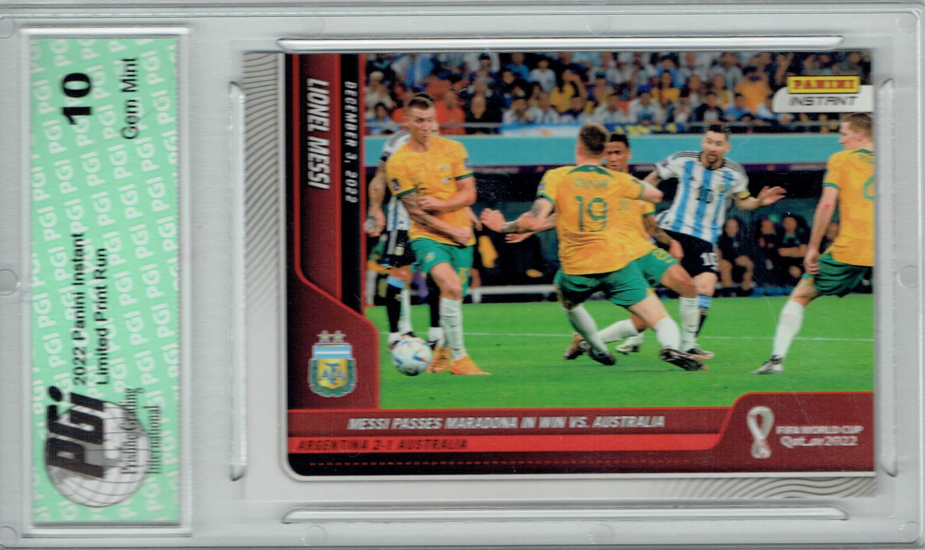Lionel Messi 2022 Panini Instant #85 Passes Maradona 1/854 Trading Card ...