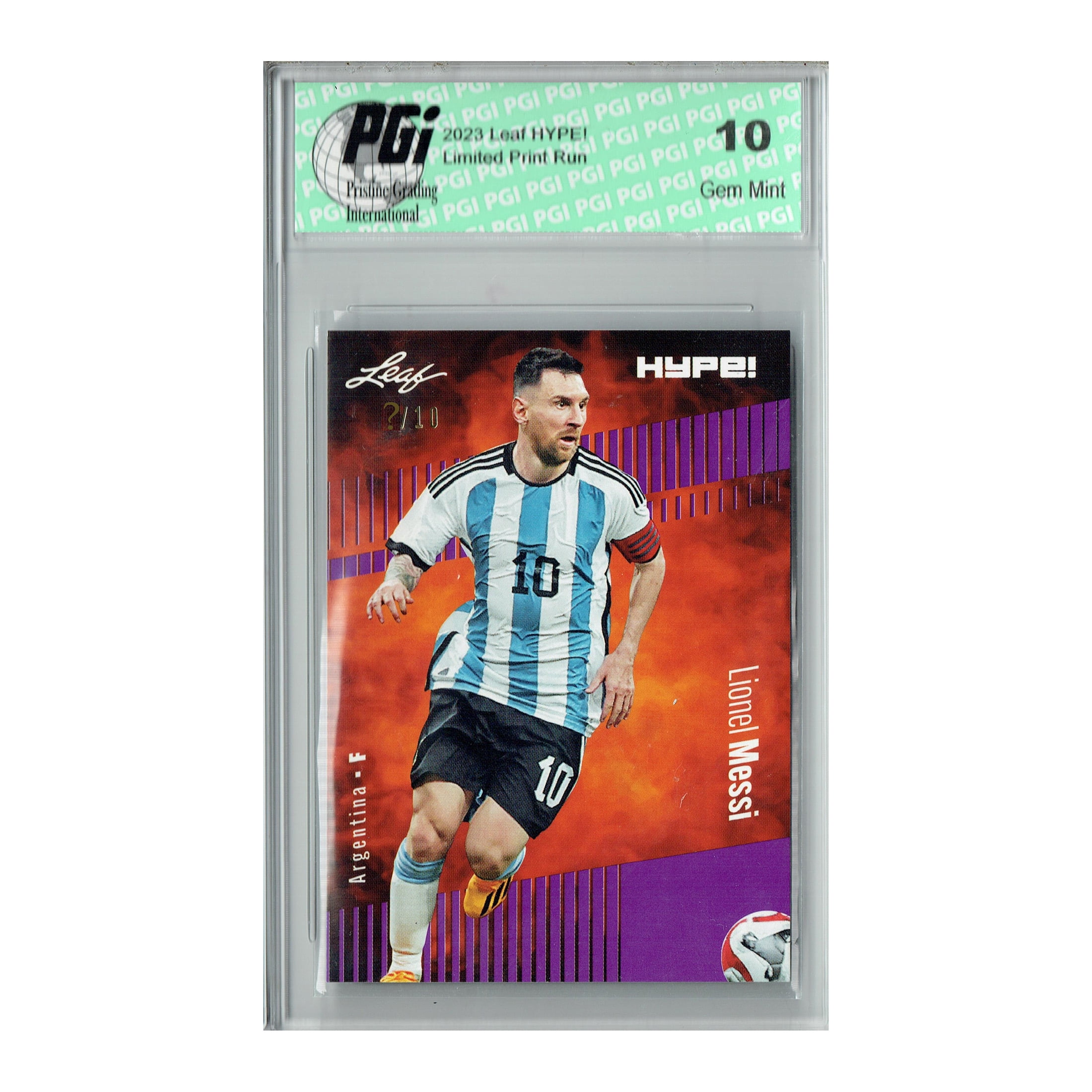 Lionel Messi 2023 Leaf HYPE! #130 Purple SP, Just 10 Made Rare Trading ...
