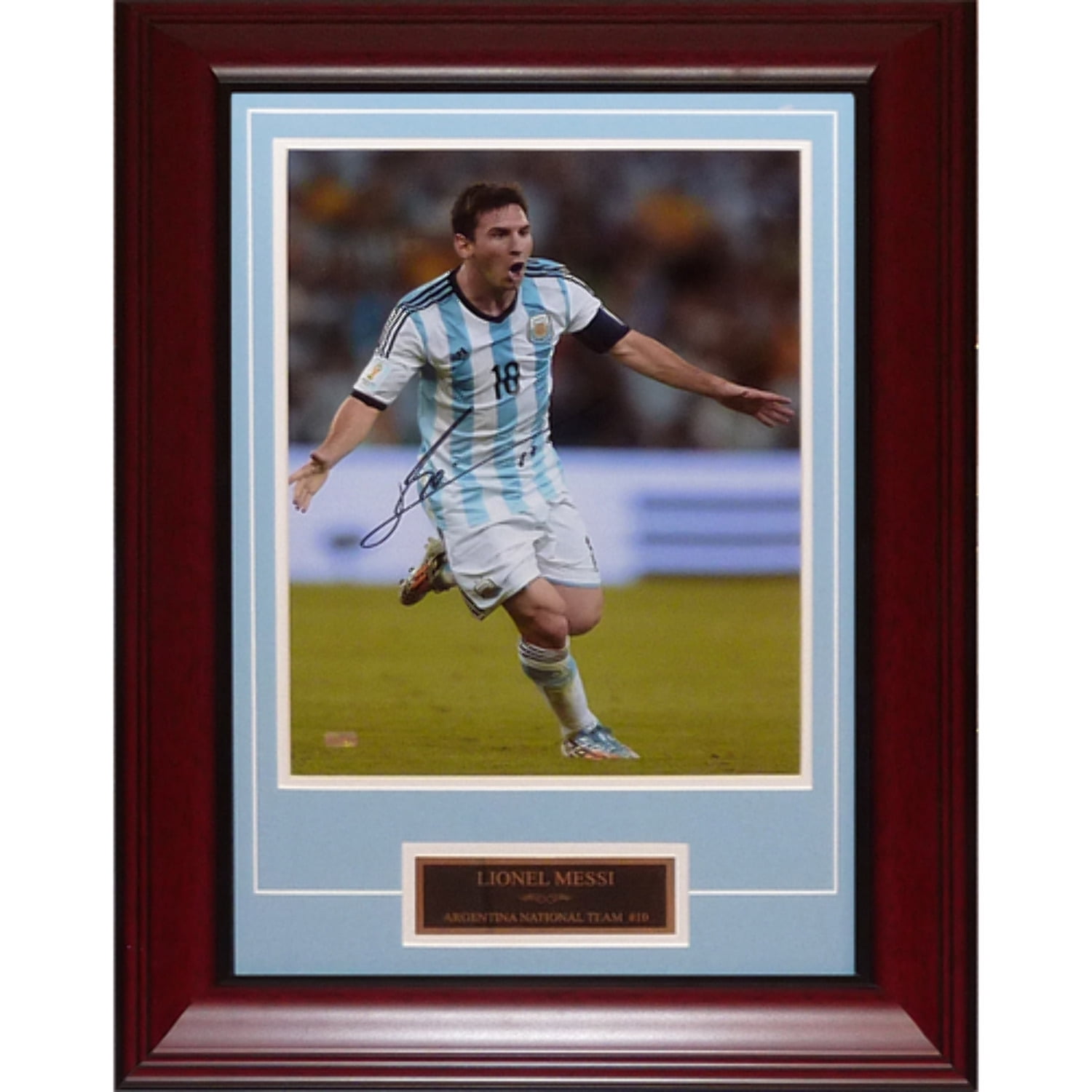 Lionel Messi Autographed Argentina National Team (Goal Celebration ...