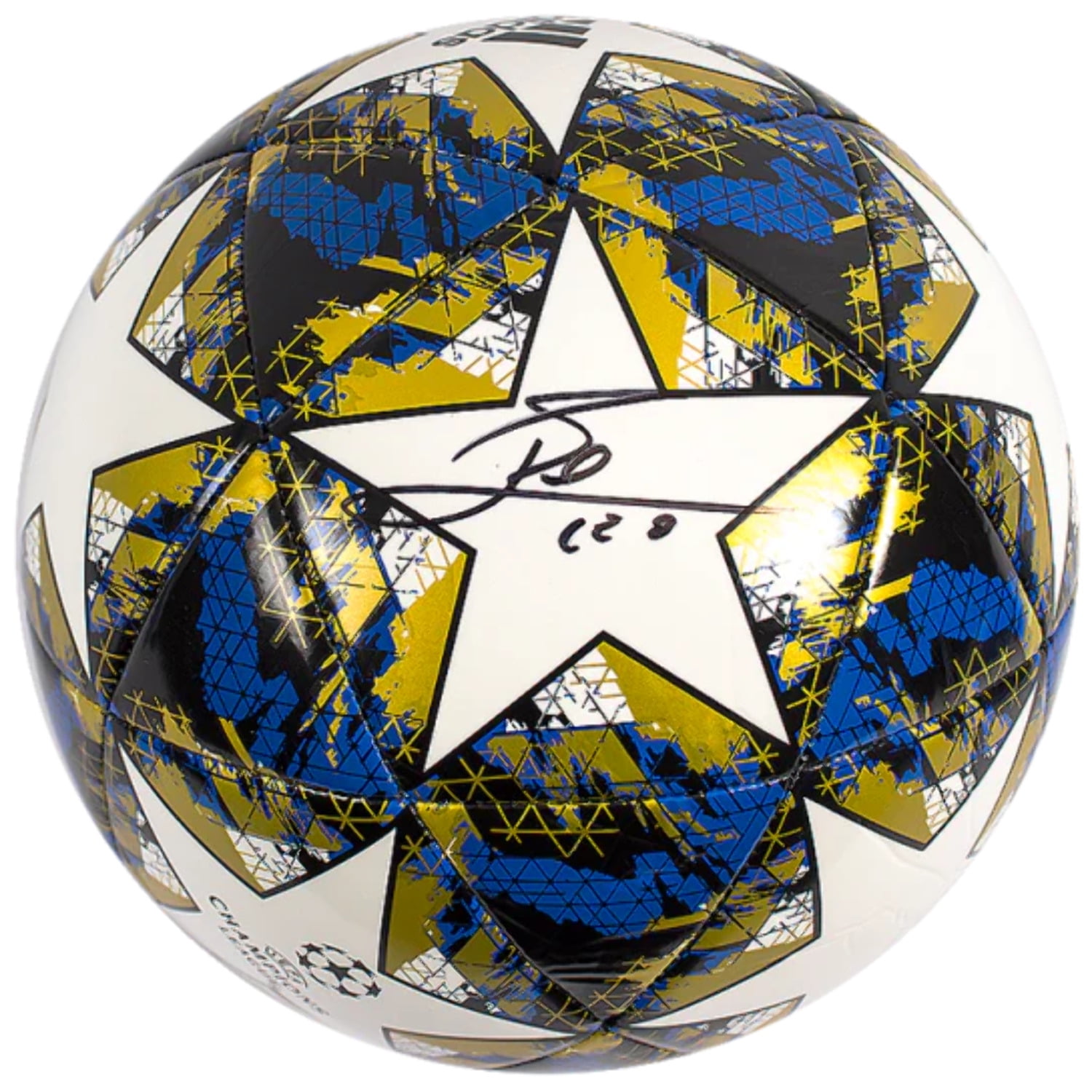 Lionel Messi Autographed UEFA Champions League Final Soccer Ball ...