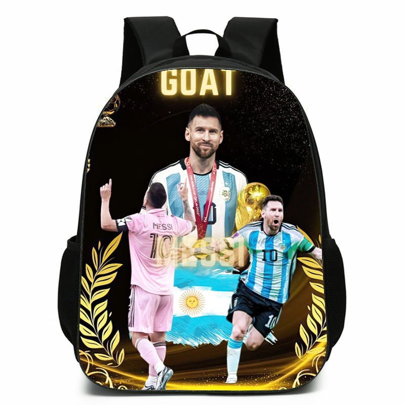 Lionel_Messi Backpack Soccer Player , Lightweight Canvas Bookbag ...