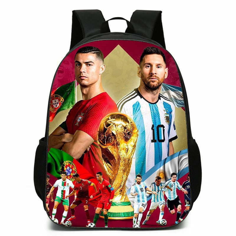 Lionel_Messi Backpack Soccer Player , Lightweight Canvas Bookbag ...