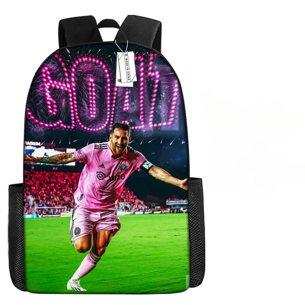 Lionel_Messi Backpack Soccer Player , Lightweight Canvas Bookbag ...