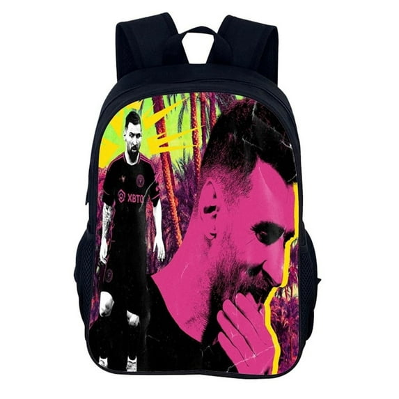 Lionel_Messi Classic Backpack Canvas School Bag for Student-Large ...