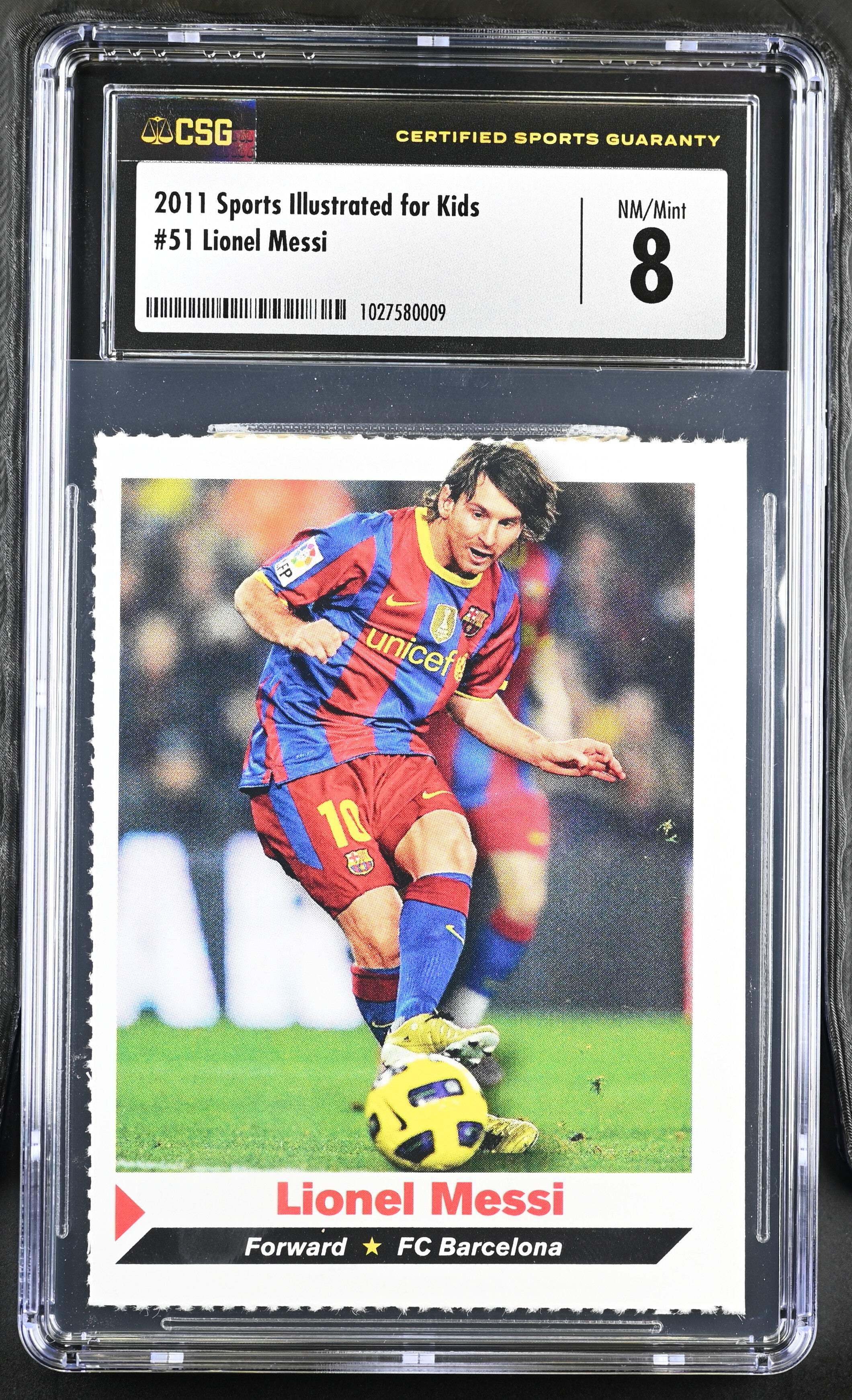 Lionel Messi FC Barcelona 2011 Sports Illustrated for Kids soccer card ...