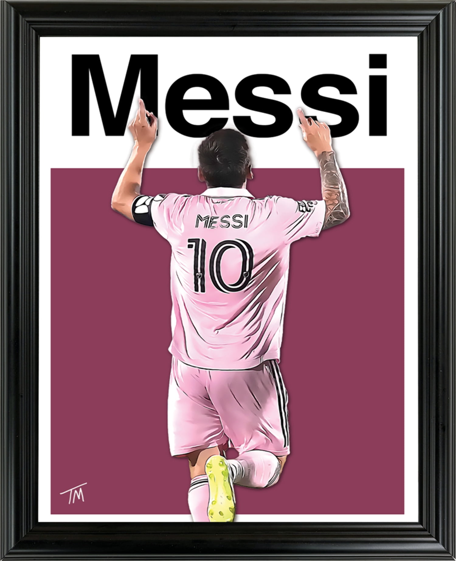 Lionel Messi Framed Sports Art Photo by Thomas Maxwell - Walmart.com