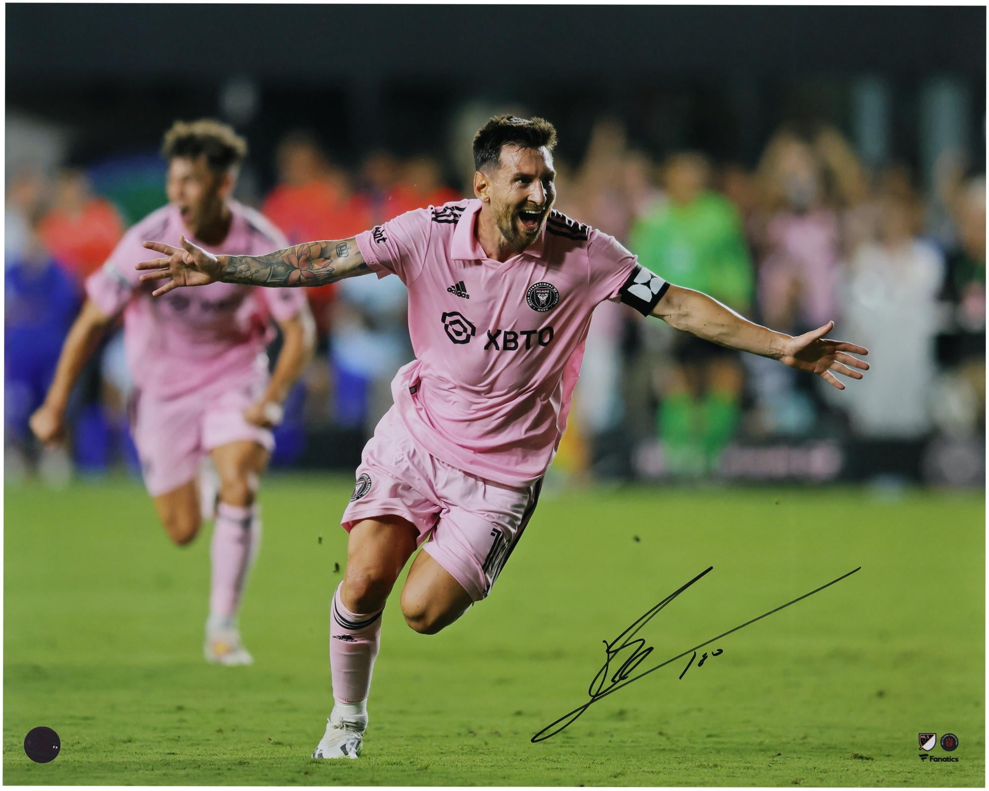 Lionel Messi Inter Miami CF Autographed 16" x 20" Pink Jersey ...