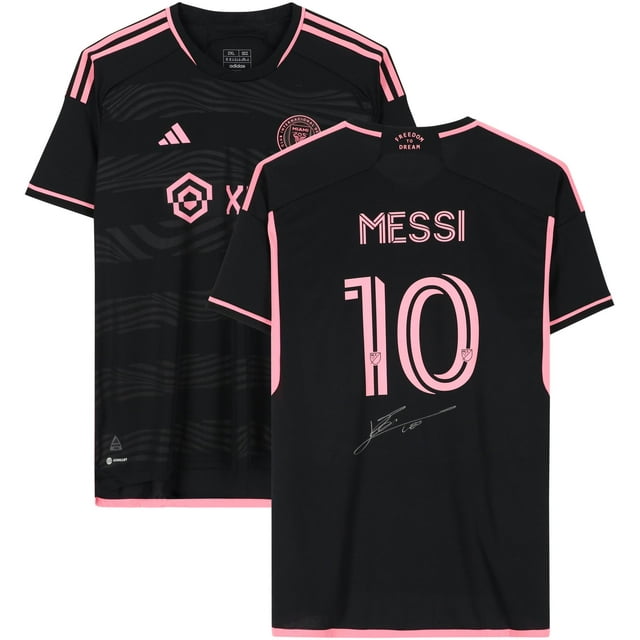 Lionel Messi Inter Miami CF Autographed 2022-23 Black Adidas Authentic ...