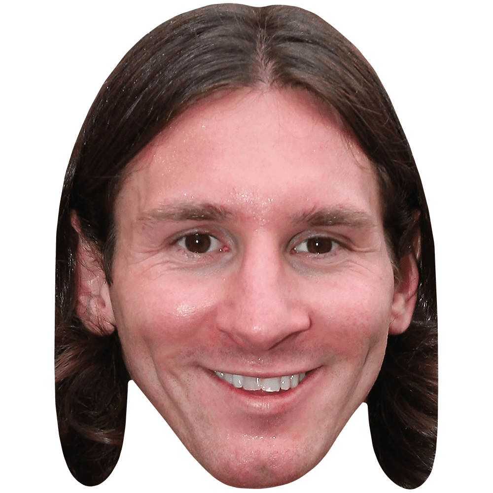 Lionel Messi (Long Hair) Flat Cardboard Face - Walmart.com