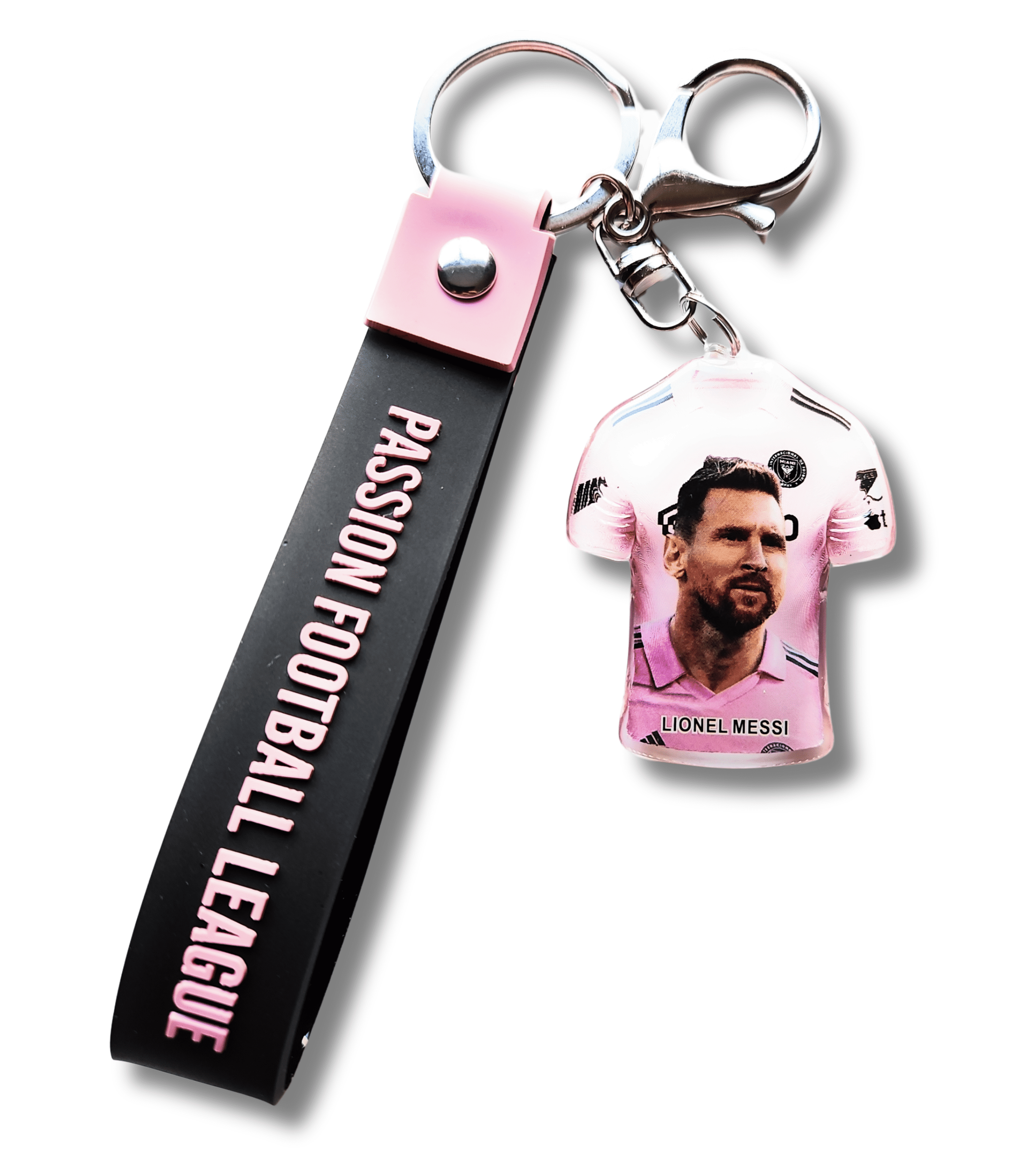 Lionel Messi Miami Soccer Star Keychain Pink - Walmart.com