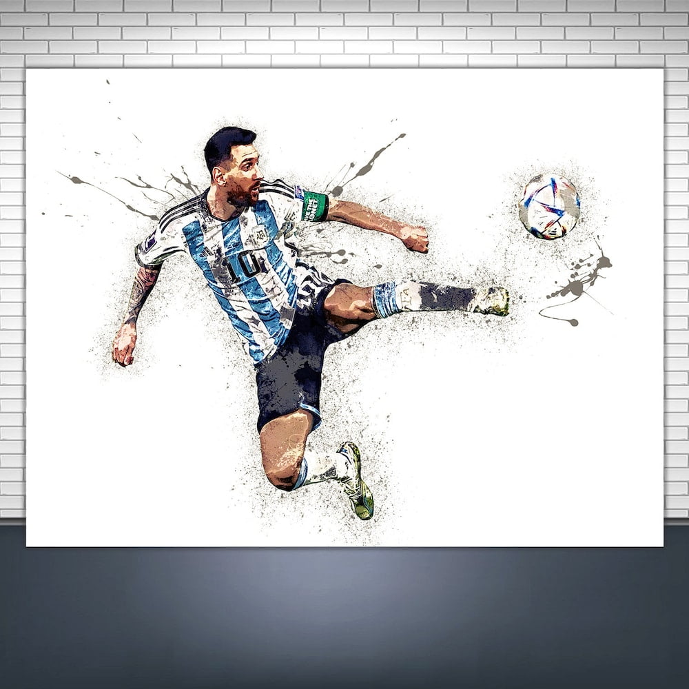 Lionel Messi Poster Print, sport poster, Argentina, Man Cave, Kids Room ...
