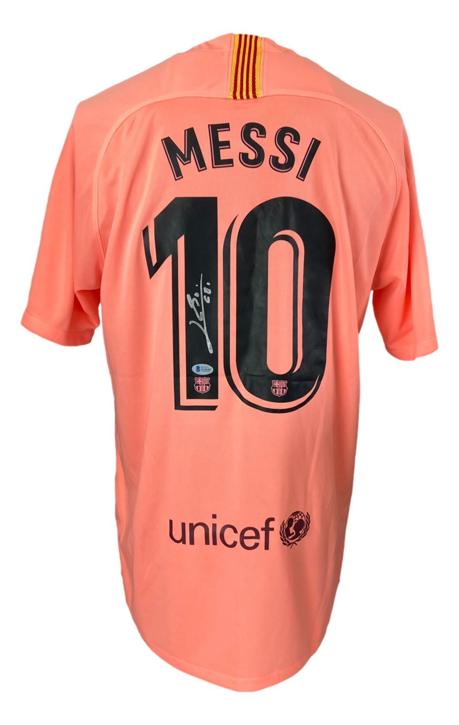 Lionel Messi Signed Barcelona Nike Soccer Jersey BAS E16589 - Walmart.com
