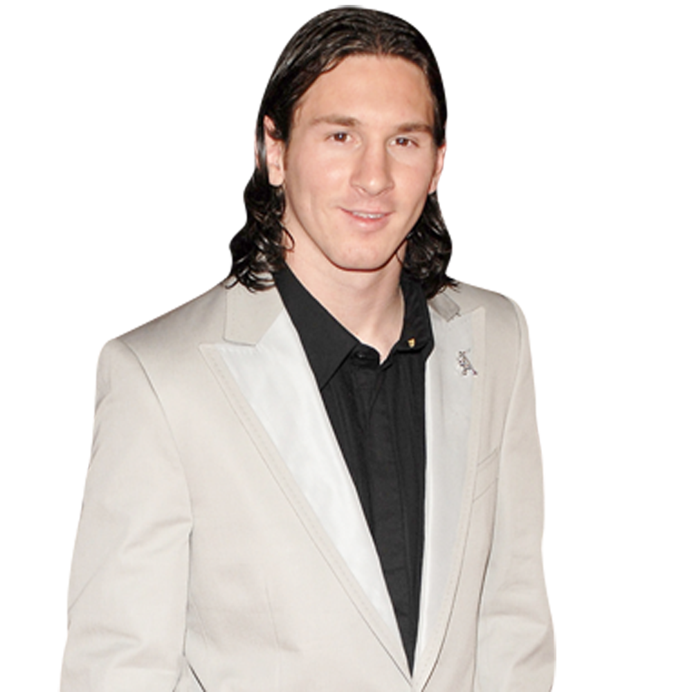 Lionel Messi (Suit) Half Body Buddy Cutout - Walmart.com