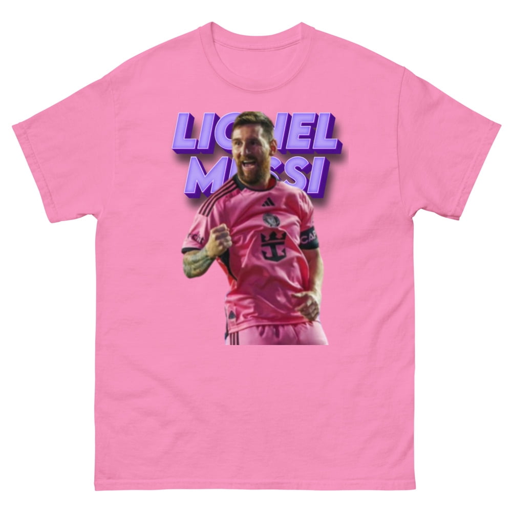 Lionel Messi Unisex classic tee (Azalea, M) - Walmart.com