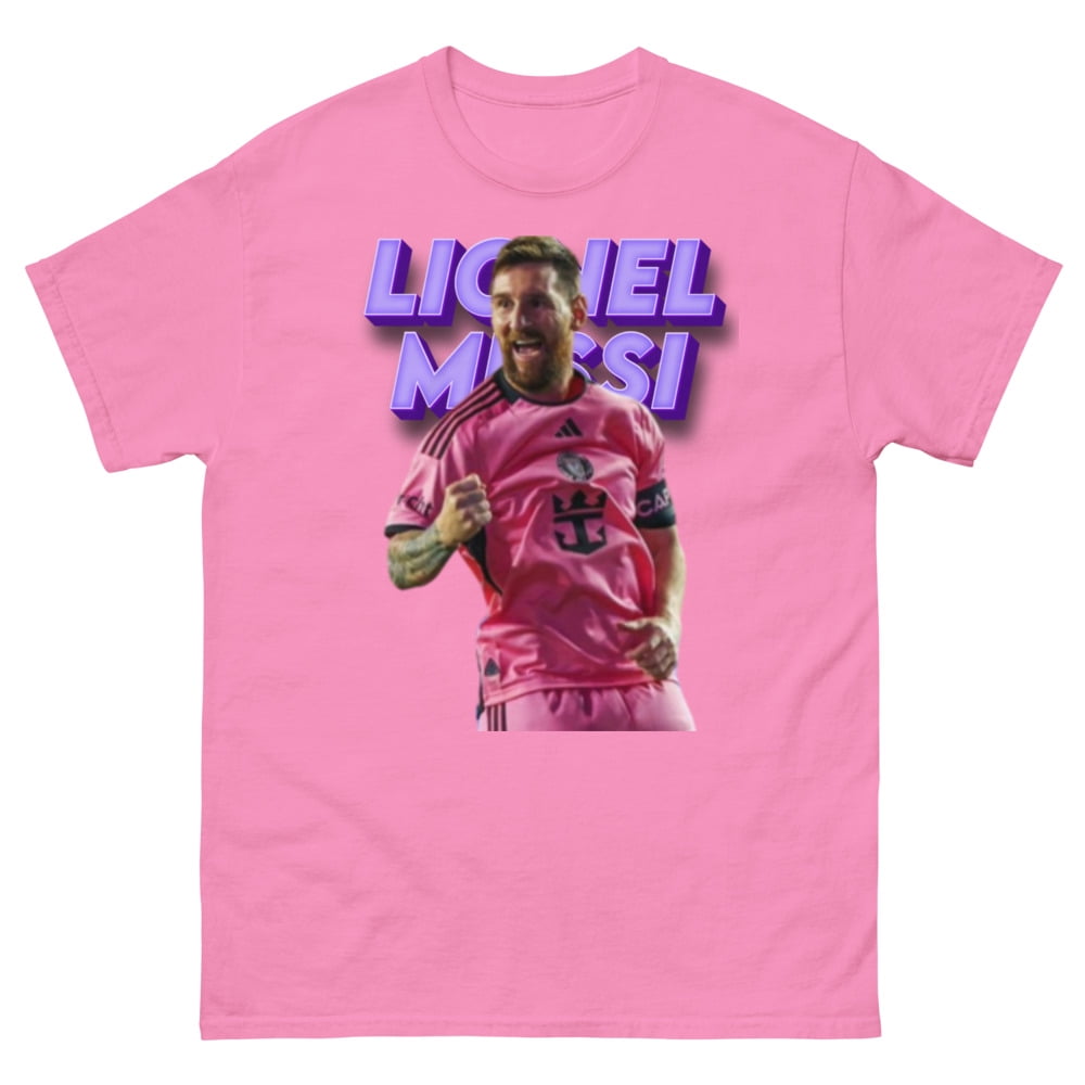 Lionel Messi Unisex classic tee (Azalea, XL) - Walmart.com