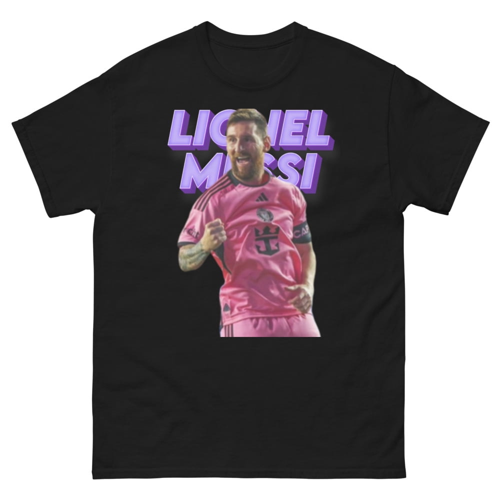 Lionel Messi Unisex classic tee (Black, 4XL) - Walmart.com
