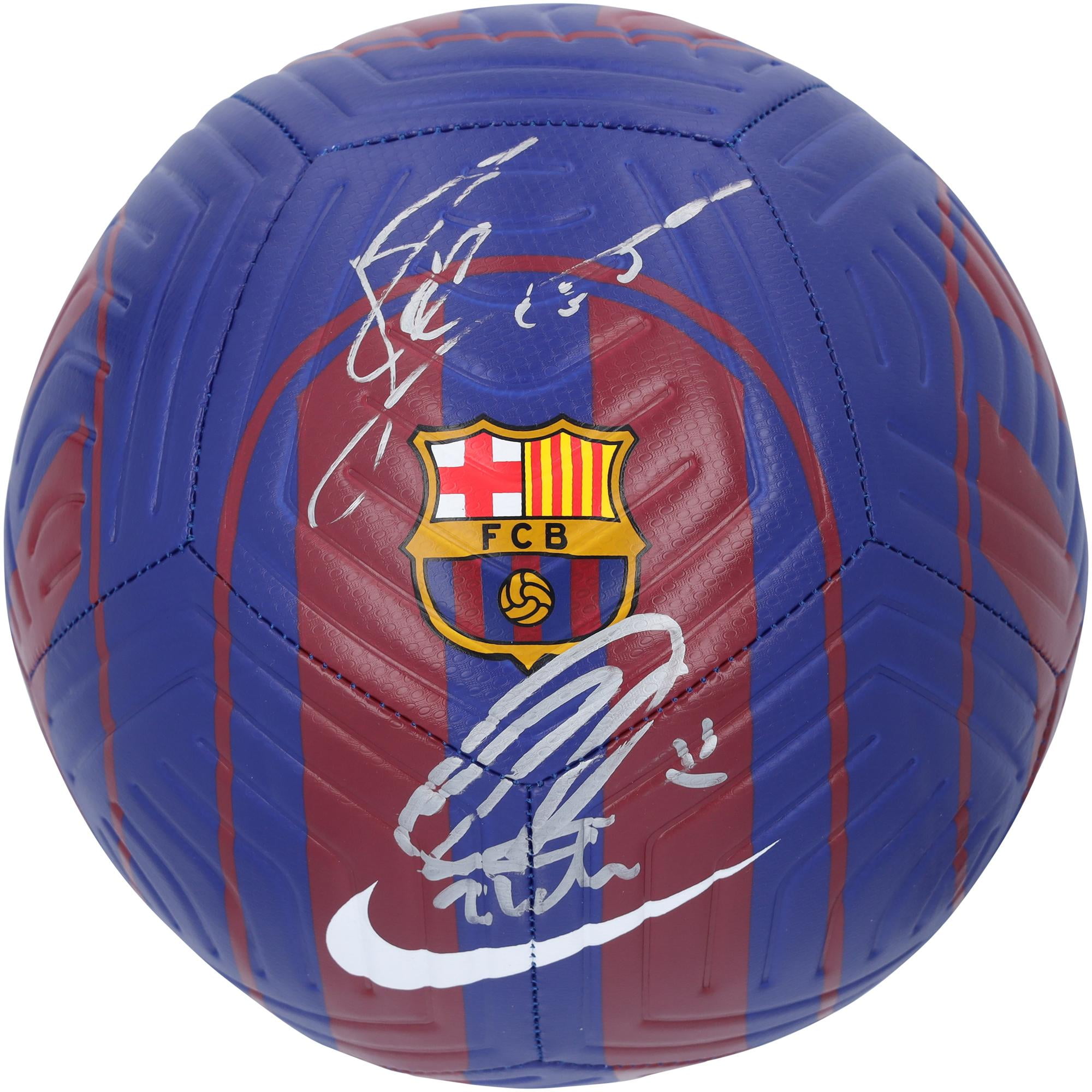 Lionel Messi and Zlatan Ibrahimovic Barcelona Autographed Home Academy ...