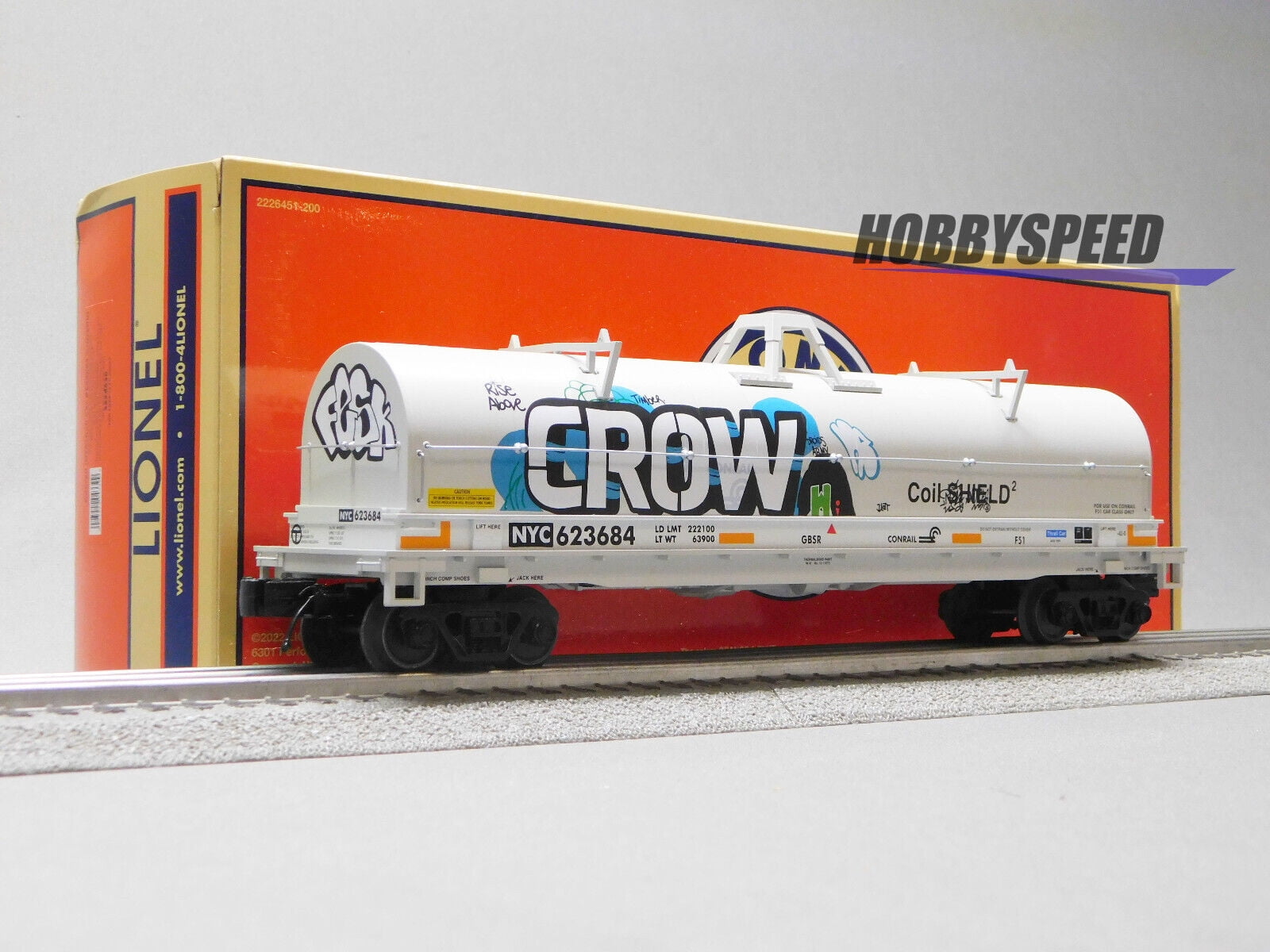 Lionel NYC Graffiti Coil CAR #623684 Gondola w/Coil Load O Gauge 2226530 - Walmart.com