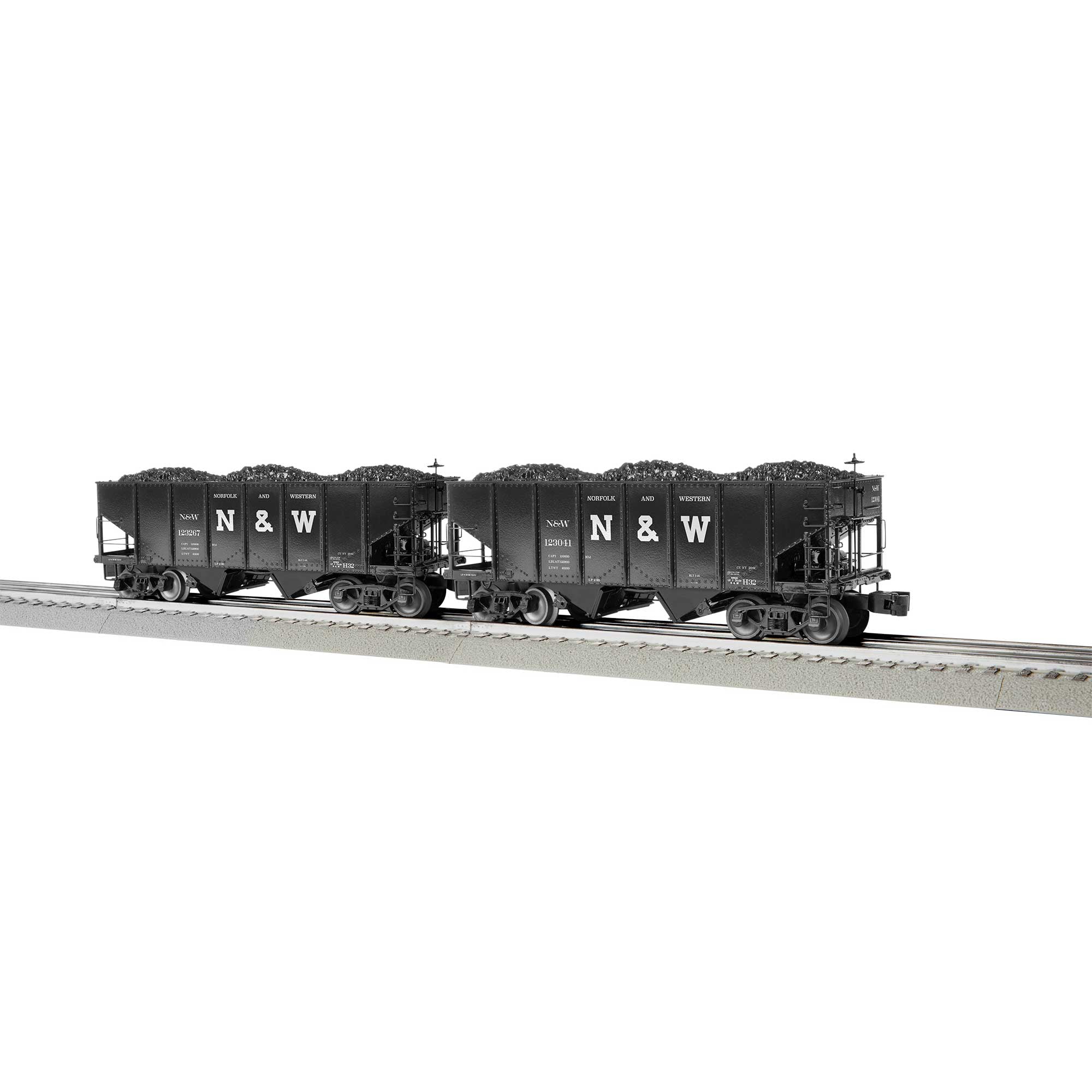 Lionel Norfolk & Western 2 Bay Hopper 2 LNL2226930 O Rolling Stock - Walmart.com