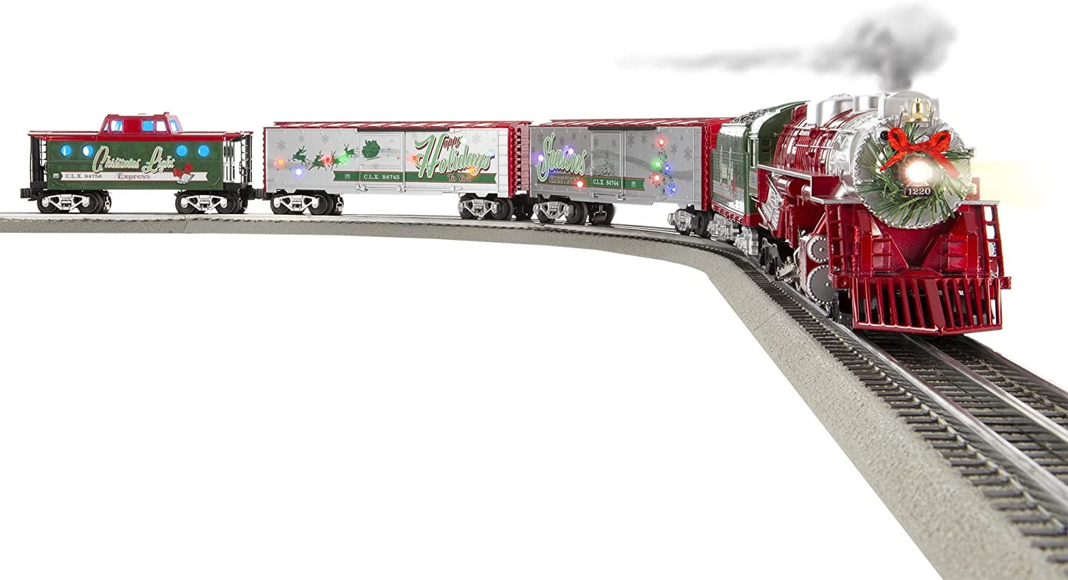 Lionel Christmas Light Express LionChief Bluetooth 5.0 Train Set for ...