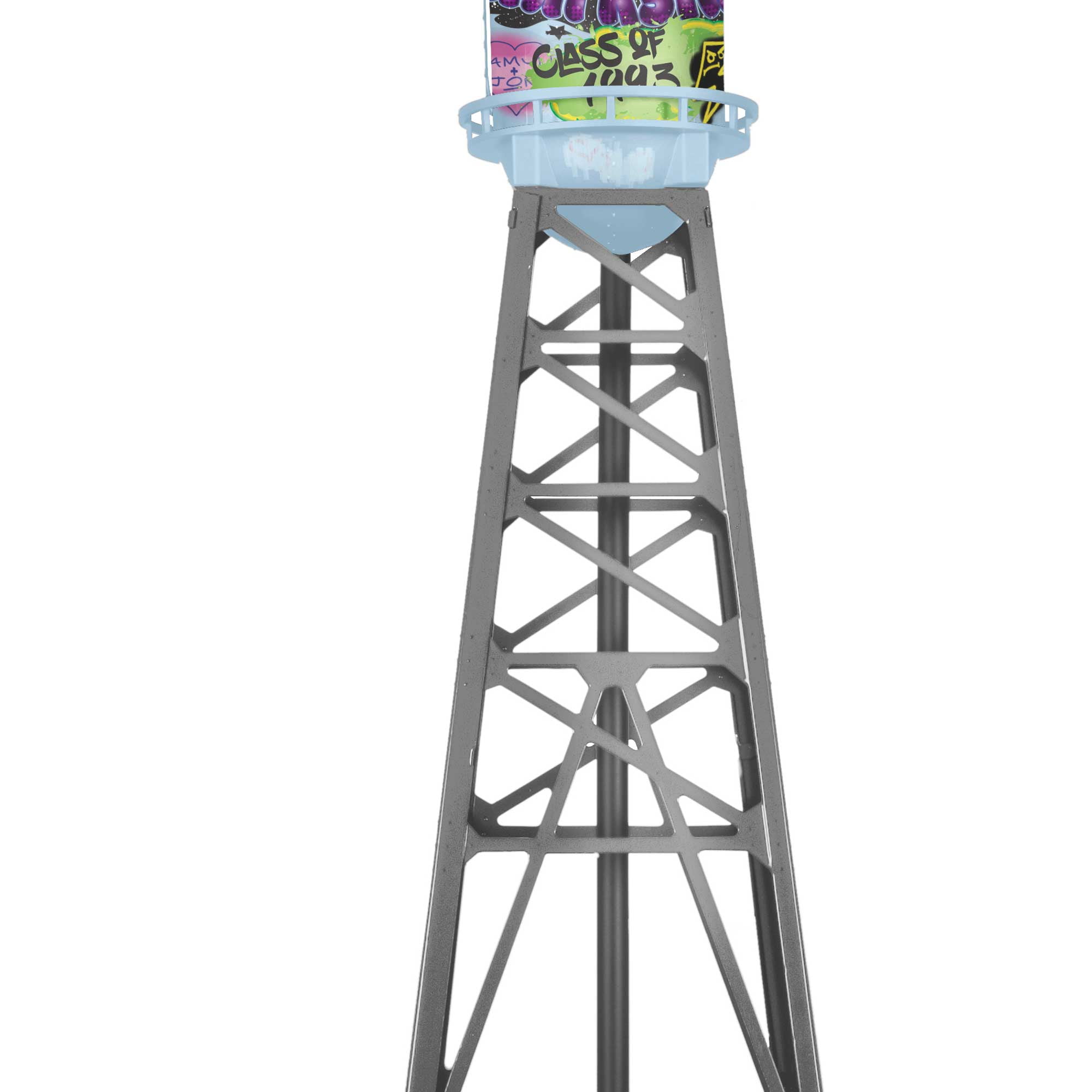 Lionel O Industrial Water Tower with Graffiti Decals LNL2229270 O ...