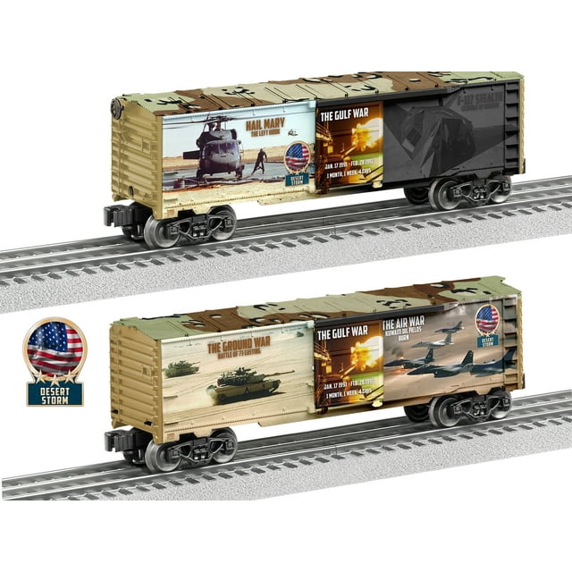 Lionel O Scale Desert Storm Boxcar Electric Powered Model Train Rolling ...
