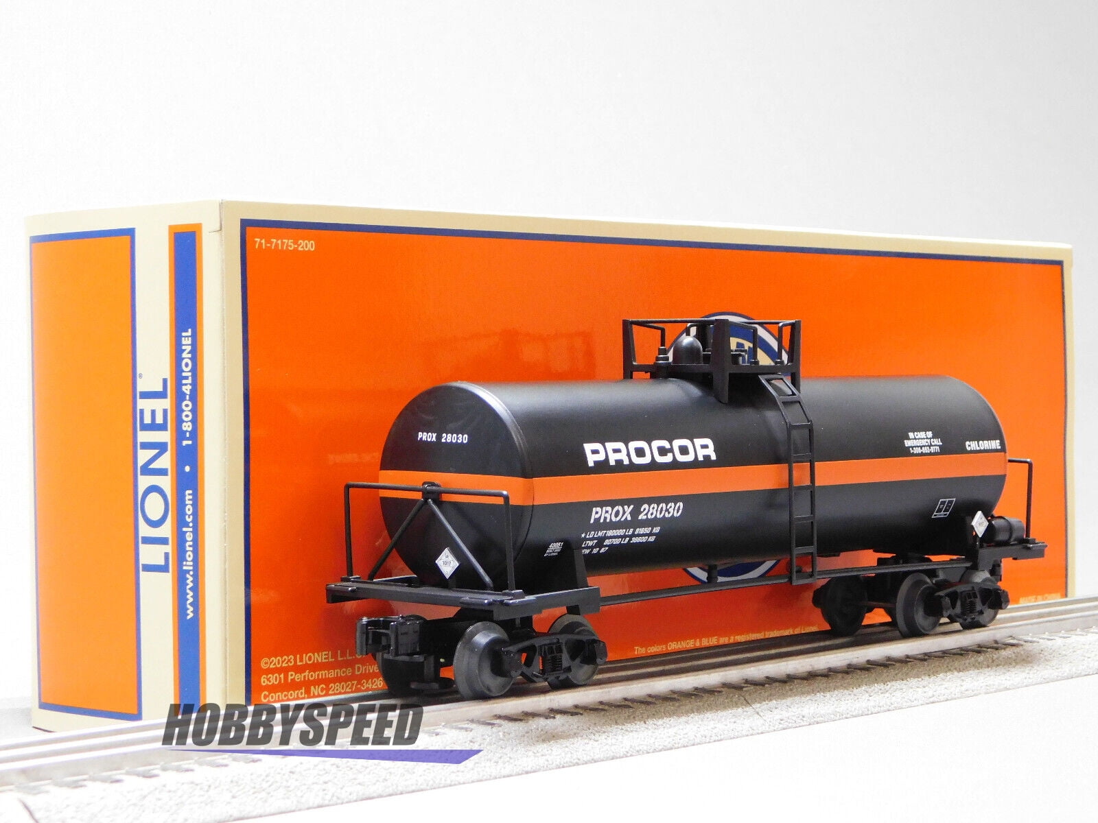 Lionel PROCOR UNIBODY Tank CAR O Gauge #28030 2343051 - Walmart.com