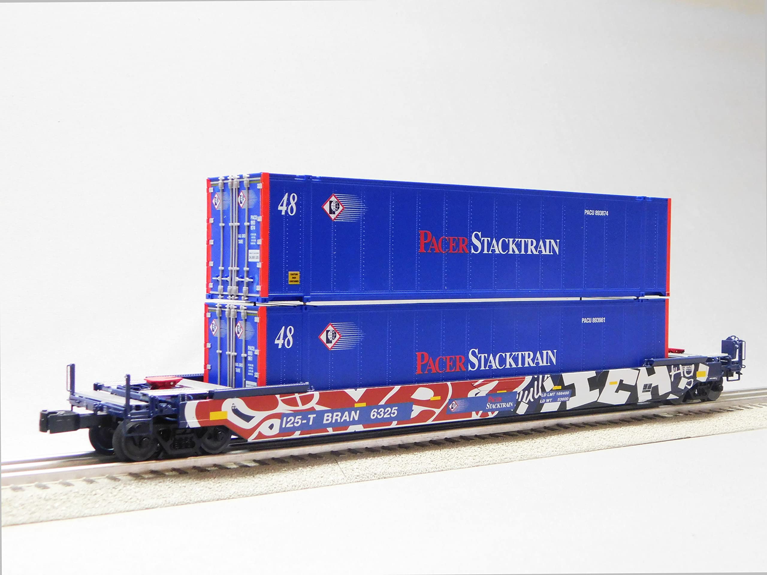Lionel Pacer STACKTRAIN Husky Stack #6325 with Graffiti O Gauge ...