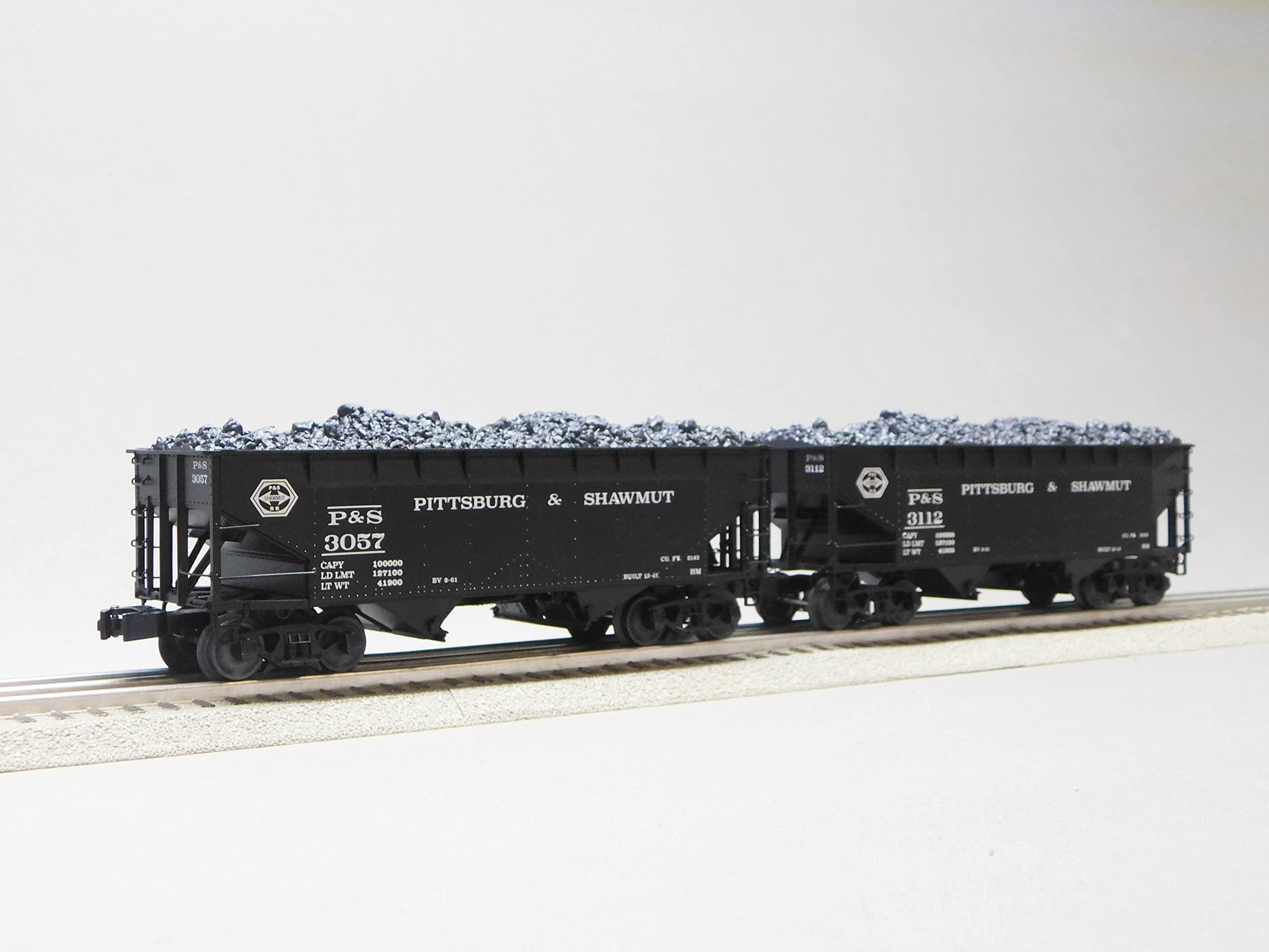 Lionel Pittsburgh & SHAWMUT DIE CAST Hopper 2 Pack #3057 & #3112 O ...
