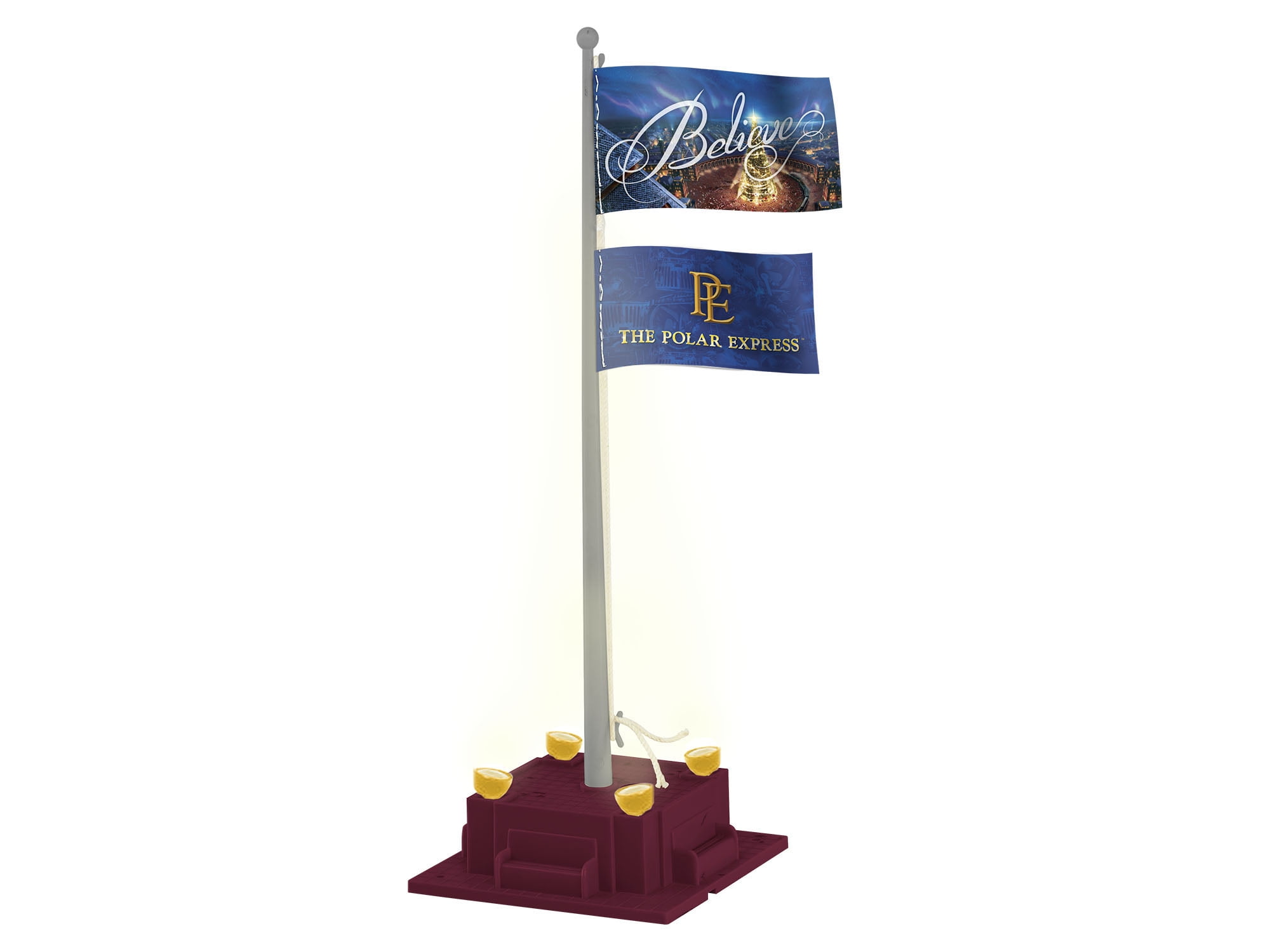Lionel Polar Express O Gauge Plug Expand Play Illuminated Flagpole ...